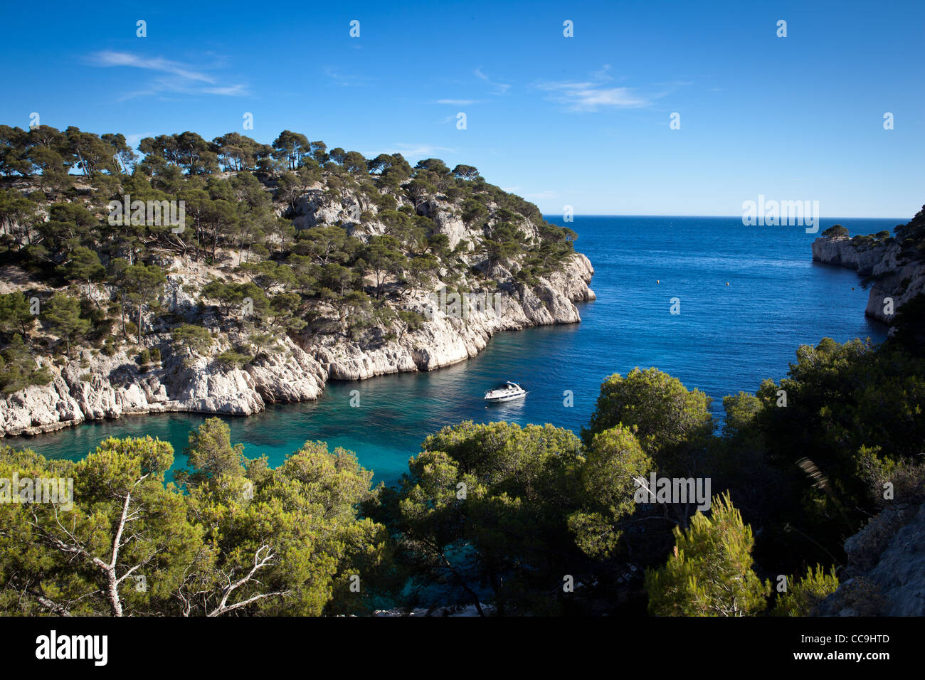 The splendid coast of southern France (Calanques de Cassis Stock Photo ...