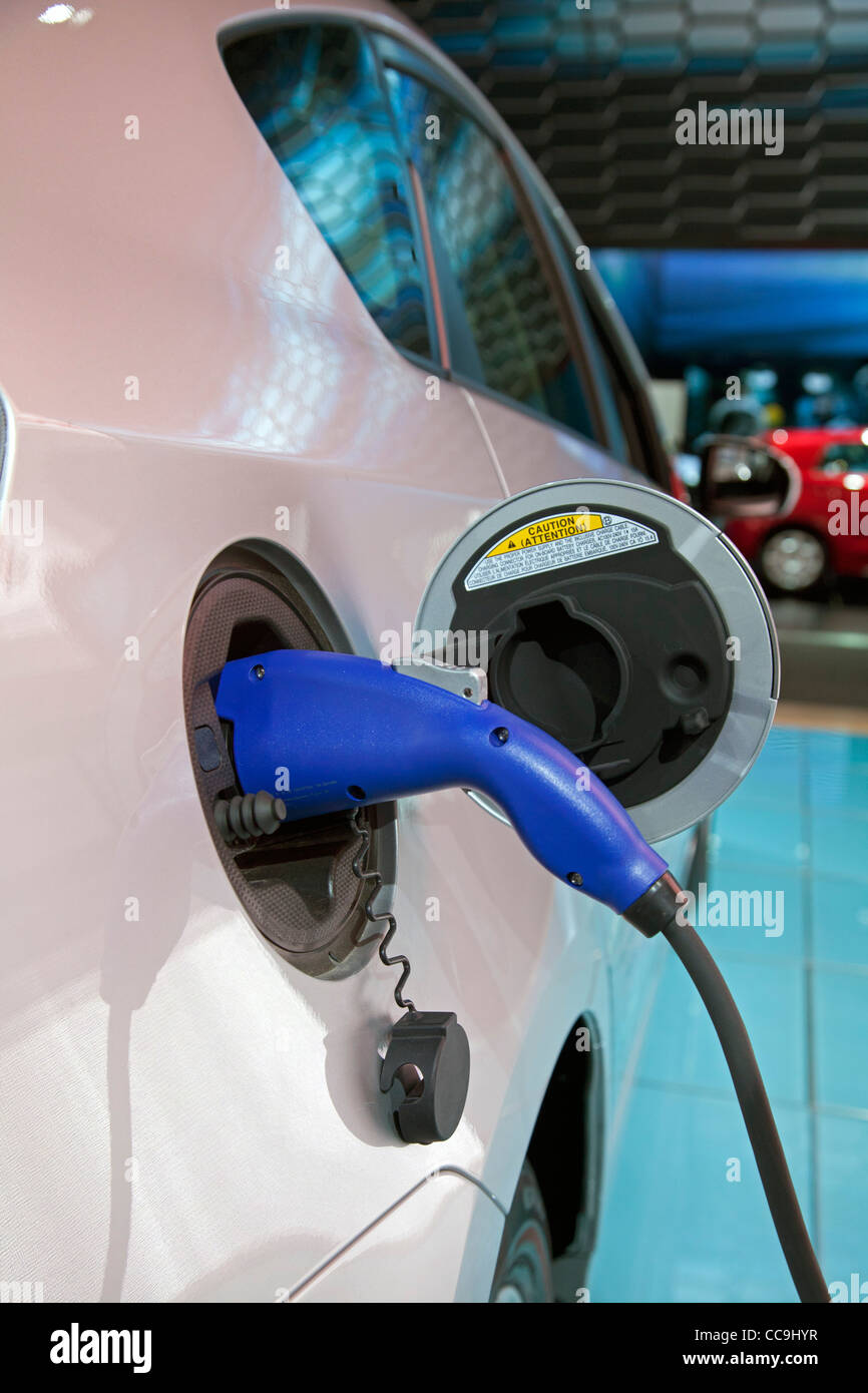 Detroit, Michigan - The 2012 Toyota Prius plug-in hybrid on display at ...