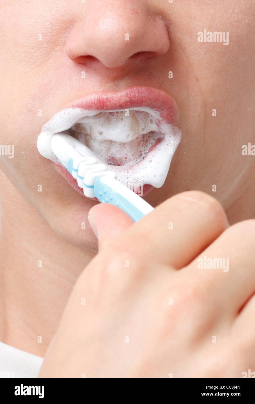 Brushing Teeth Foam High Resolution Stock Photography and Images - Alamy