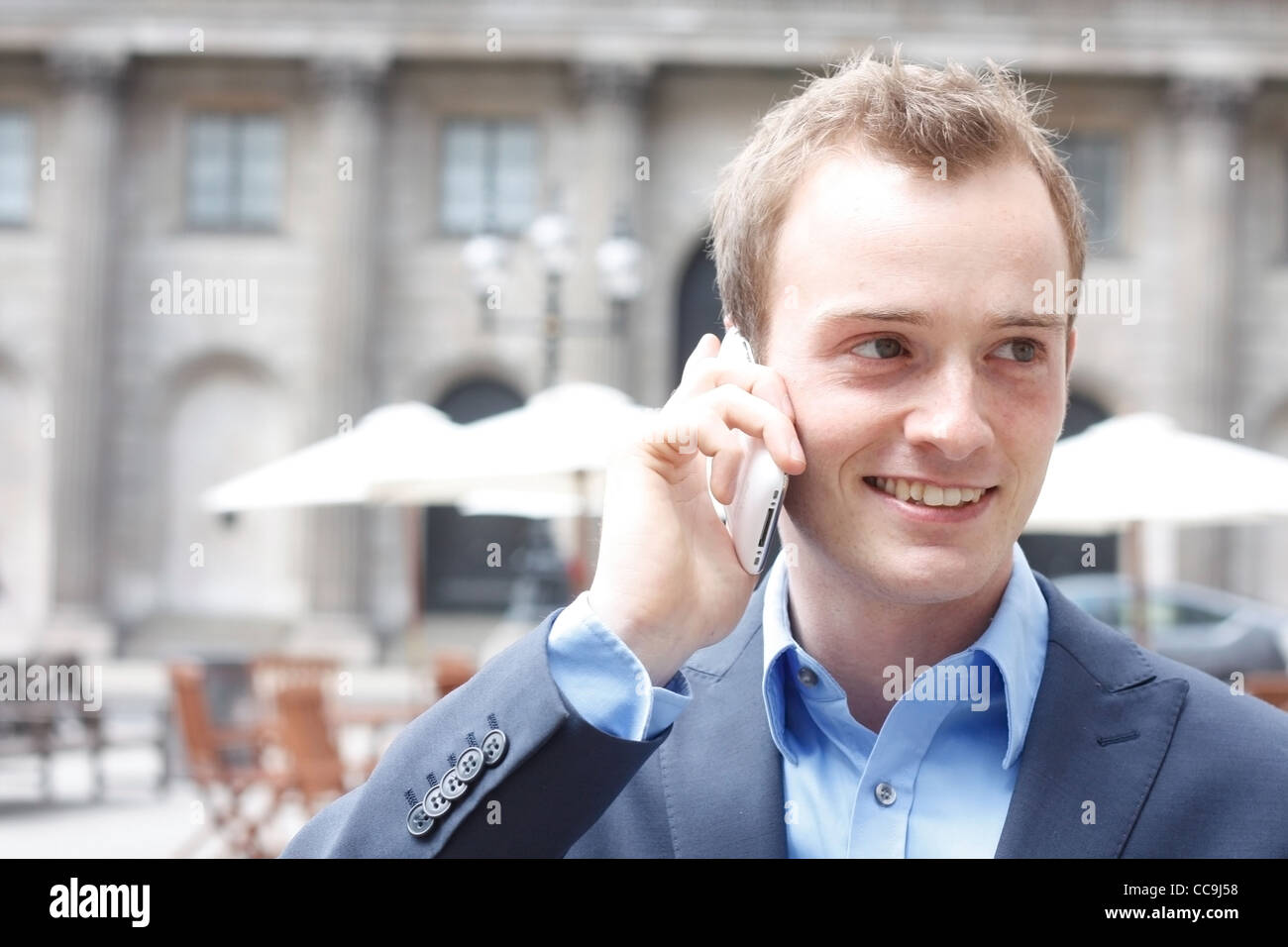 Man on phone Stock Photo - Alamy