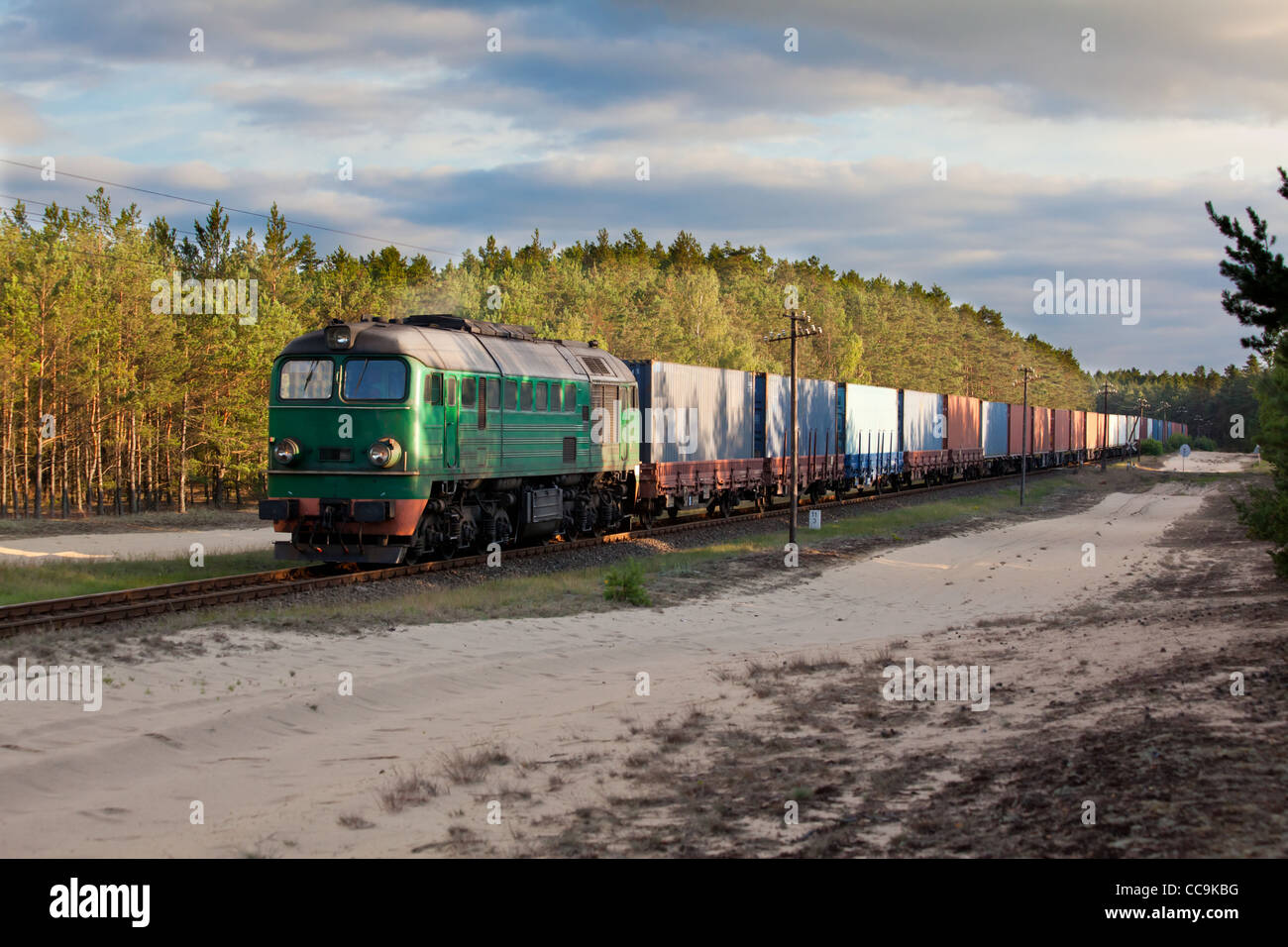 Freight train transport hi-res stock photography and images - Alamy