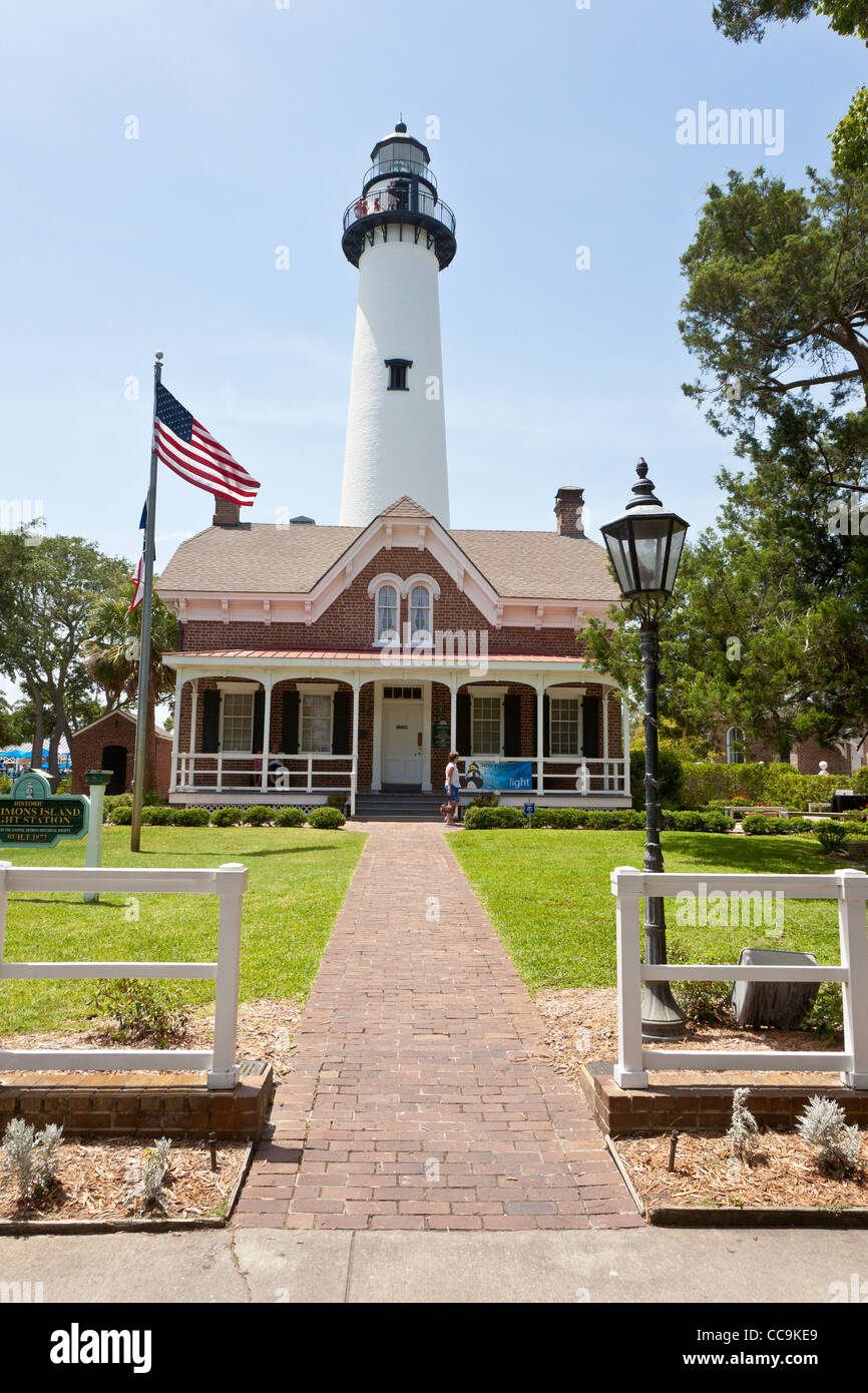 St simons island lighthouse hi-res stock photography and images - Alamy