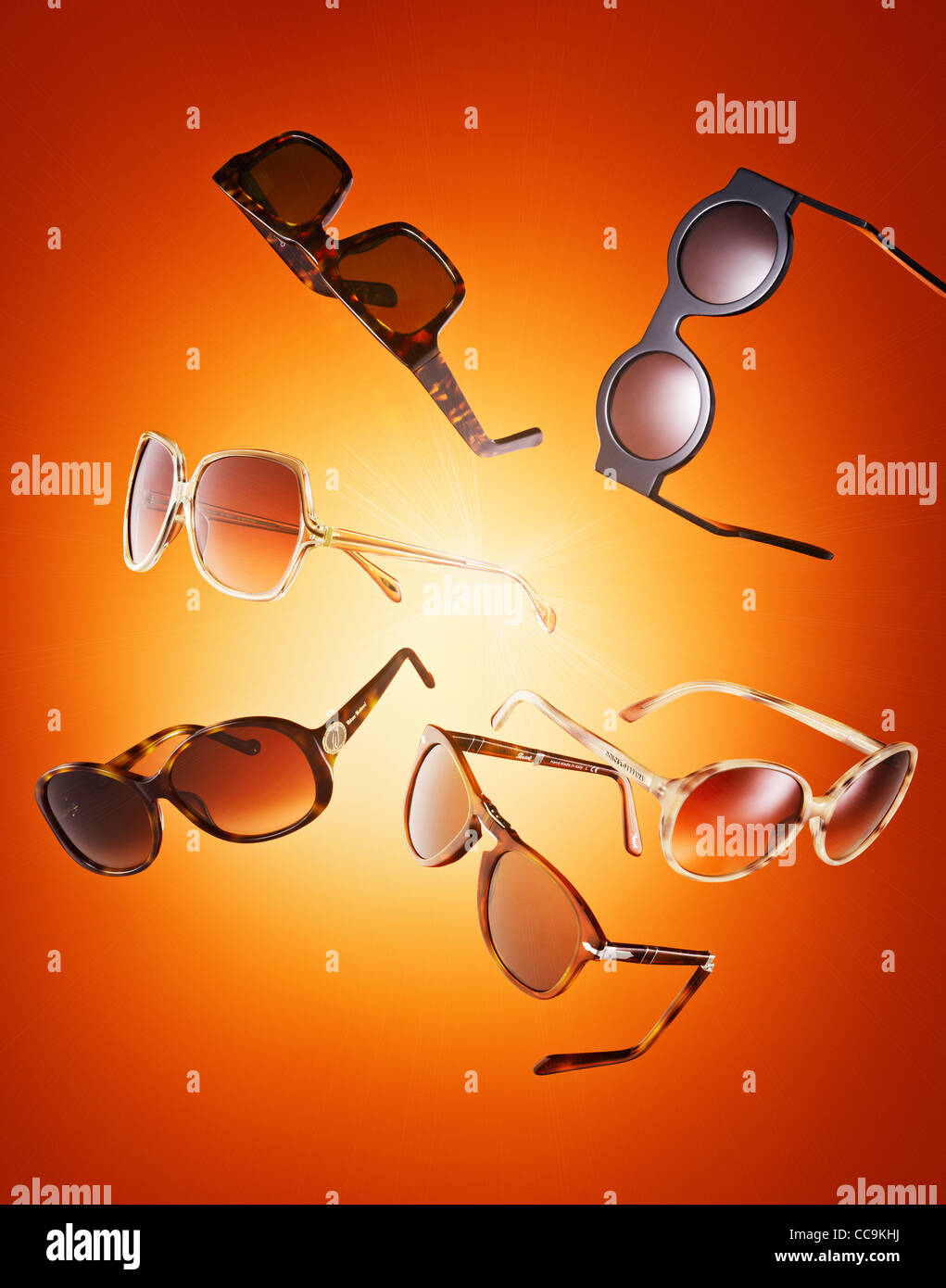 sunglasses exploding from sun Stock Photo - Alamy
