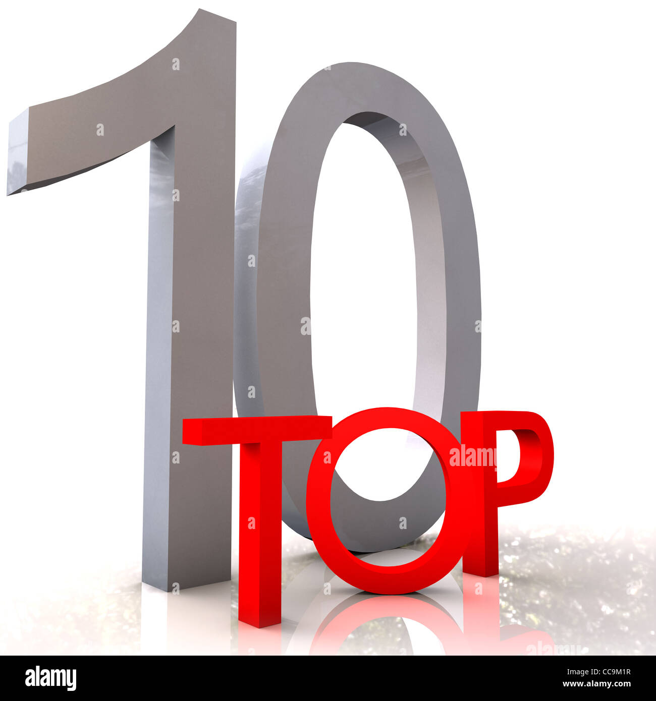 Top 10 concept isolated on white Stock Photo - Alamy