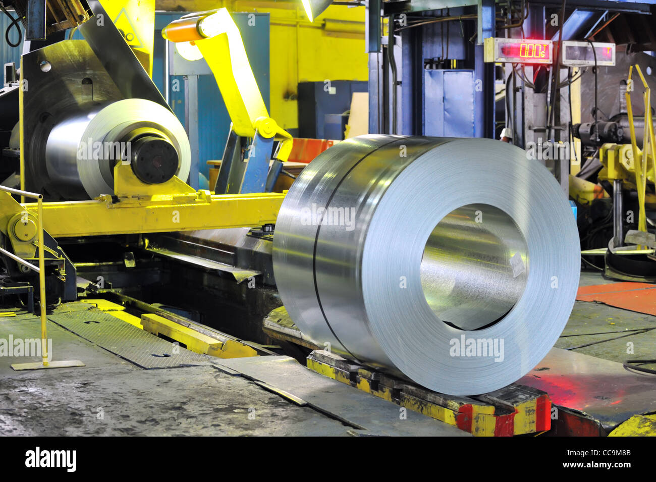 rolls of zinc steel sheet Stock Photo - Alamy