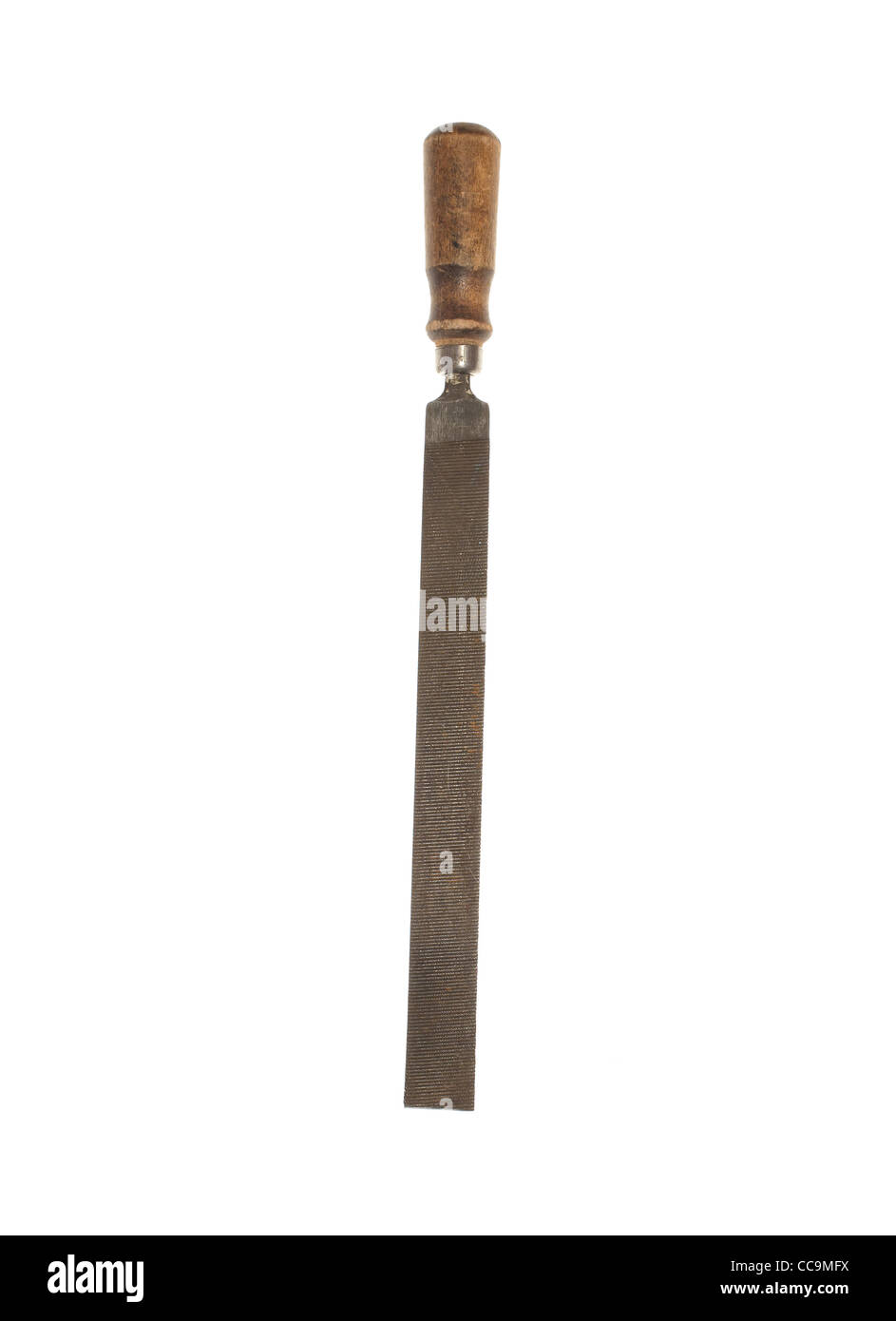 Old file with wooden handle Stock Photo - Alamy