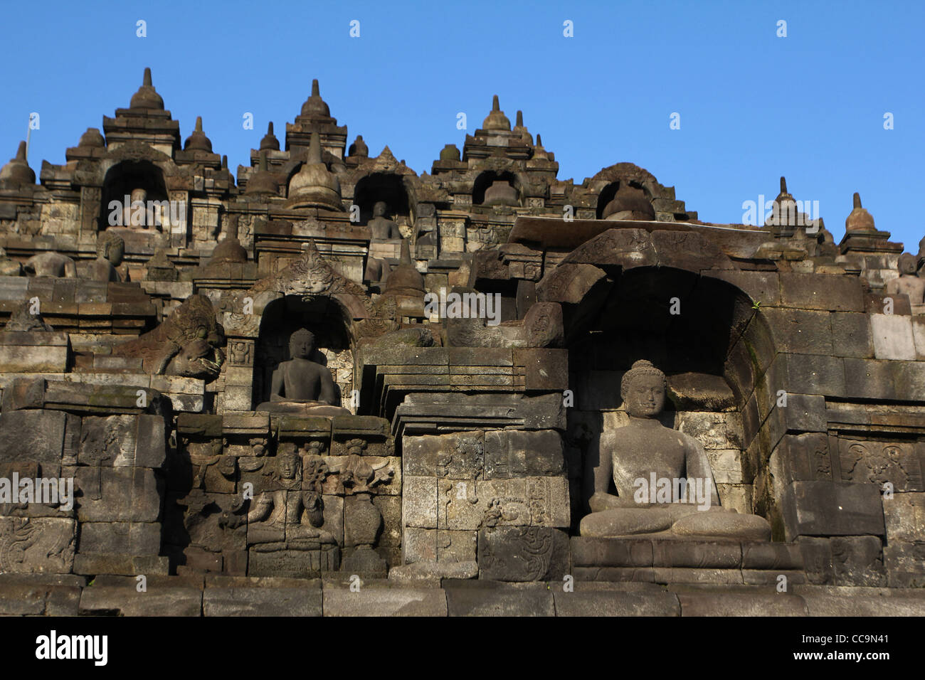 Buddha statue Borobudur Buddhist temple Yogyakarta Indonesia Stock ...