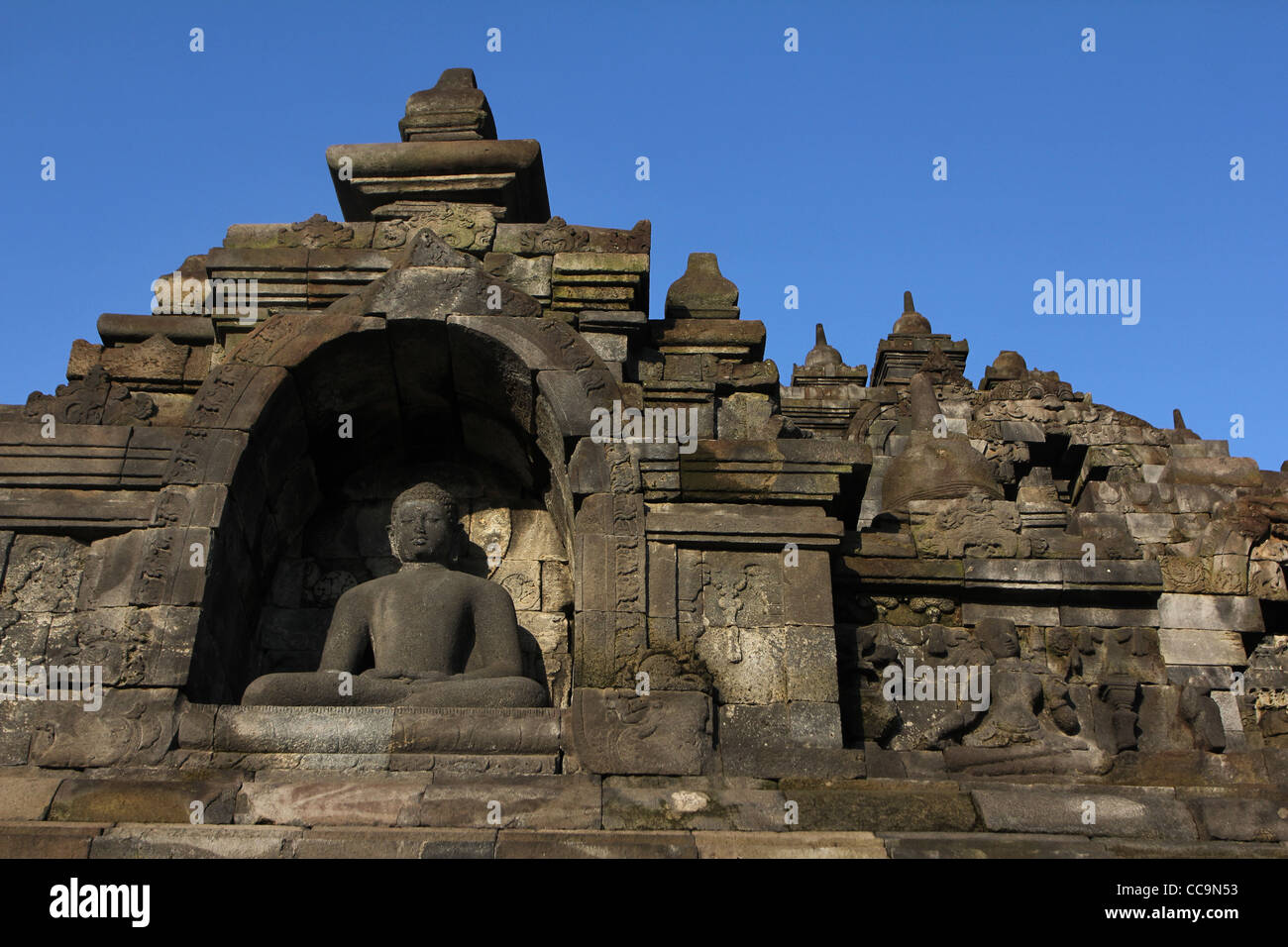 Buddha statue Borobudur Buddhist temple Yogyakarta Indonesia Stock ...
