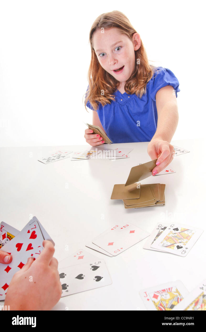 Children playing card game go fish hi-res stock photography and images ...