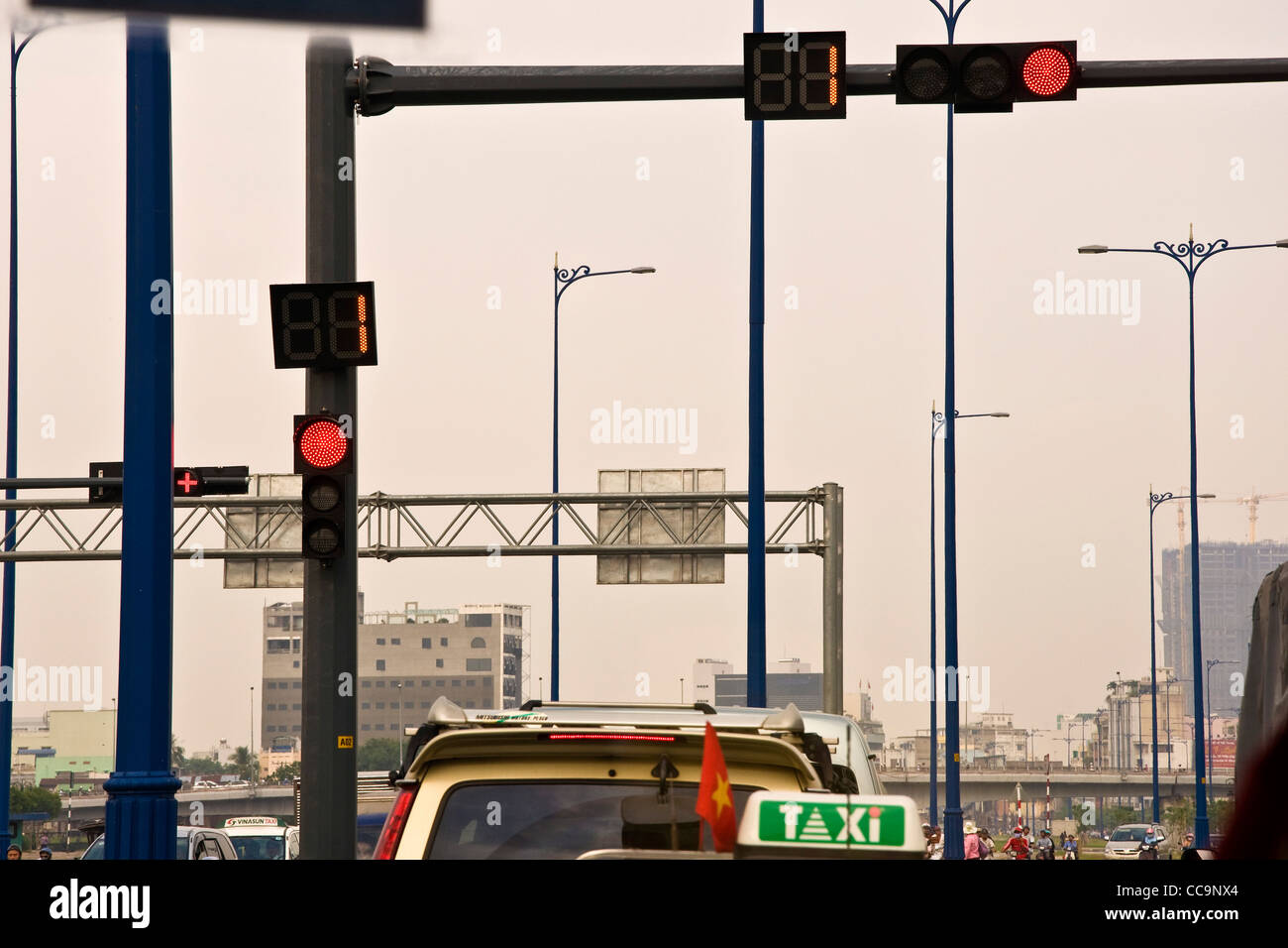 Traffic lights, Ho Chi Minh Ville, Vietnam Stock Photo - Alamy