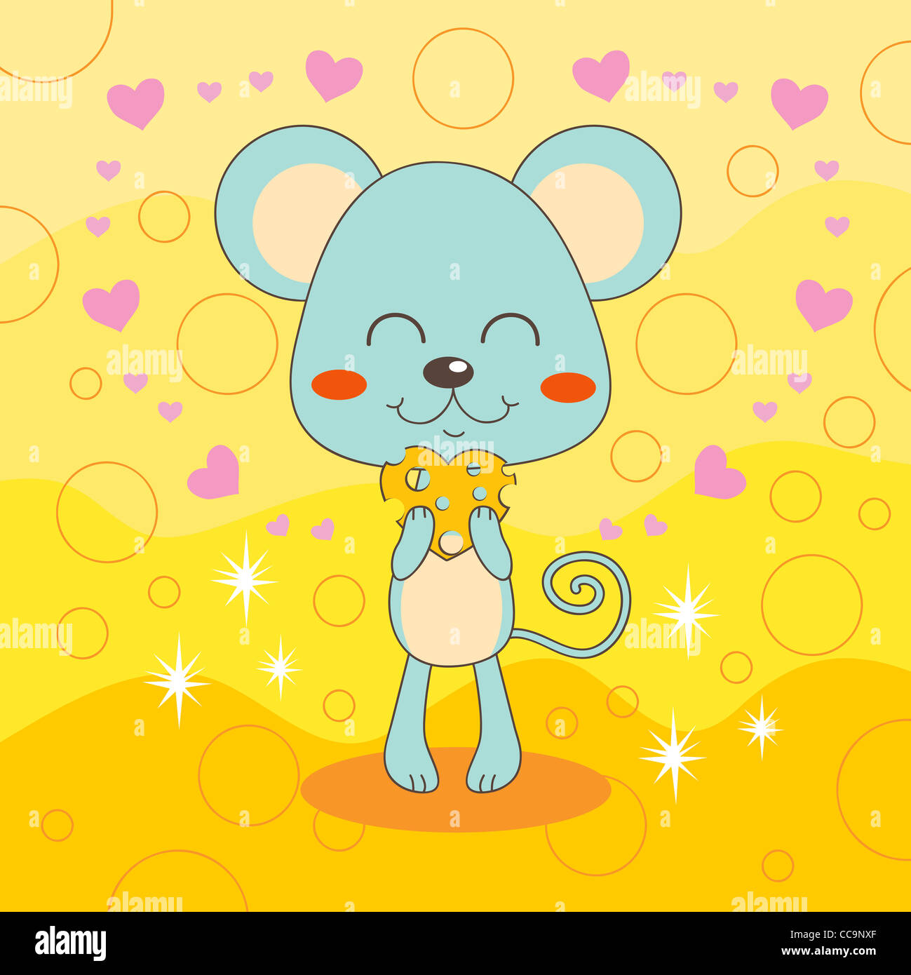 Cartoon character cheese heart hi-res stock photography and images - Alamy