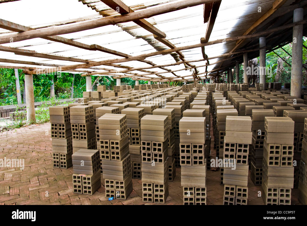Brick factory, Mekong delta, Vietnam Stock Photo - Alamy