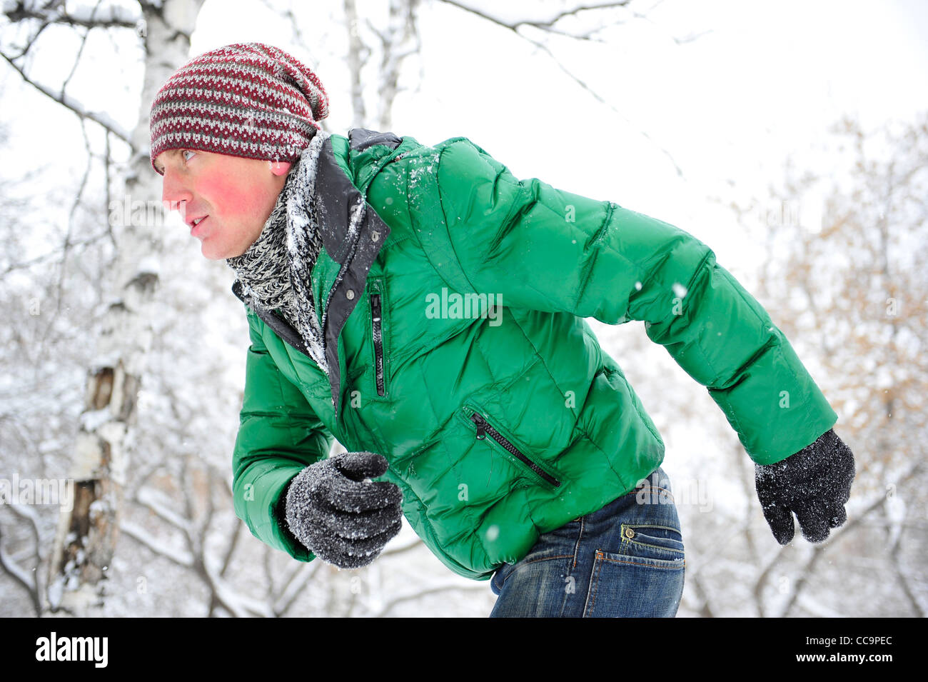 Forward running man hi-res stock photography and images - Alamy