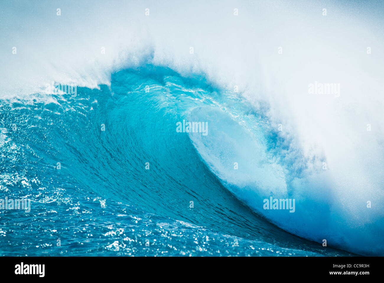 Blue Ocean Wave Stock Photo - Alamy