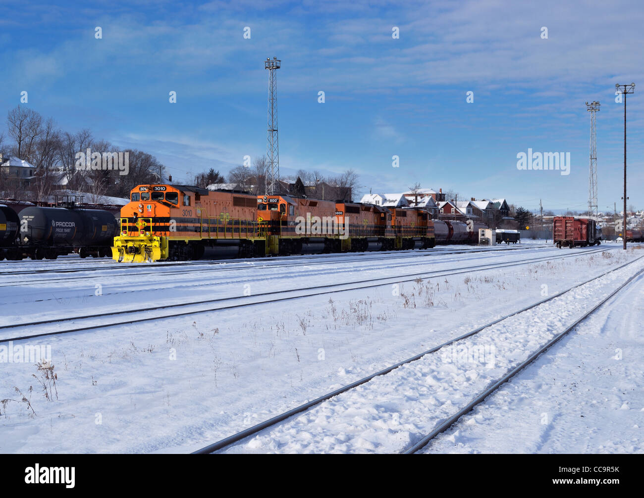 The rail yards in Sudbury, Ontario Canada Stock Photo - Alamy