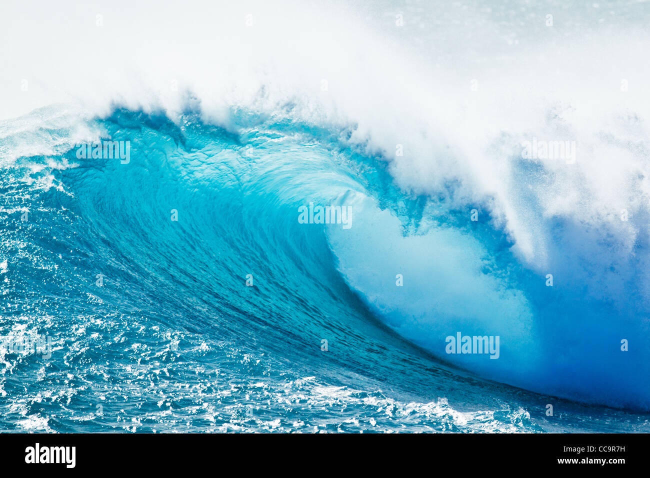 Blue Ocean Wave Stock Photo - Alamy