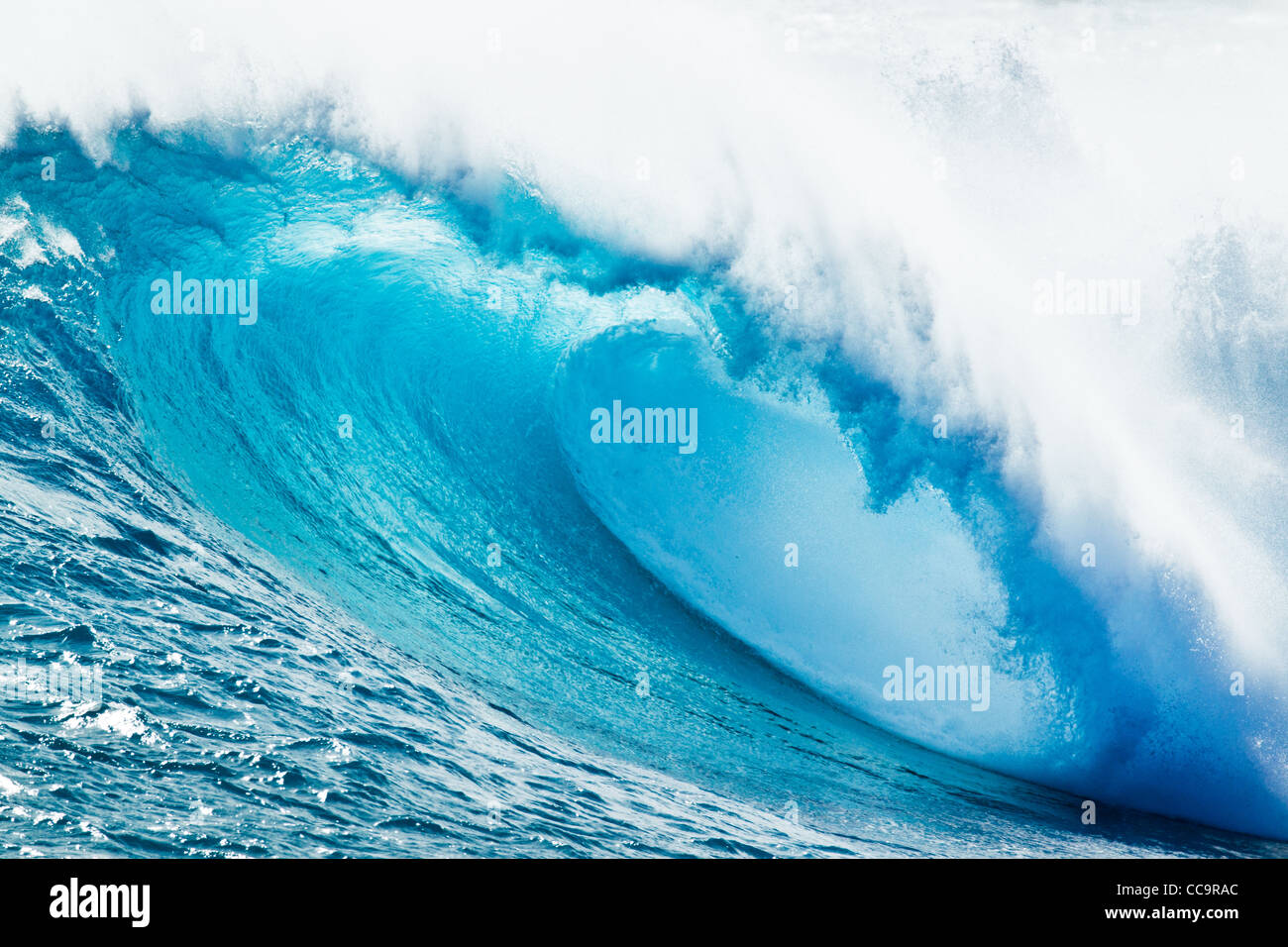 Blue Ocean Wave Stock Photo - Alamy