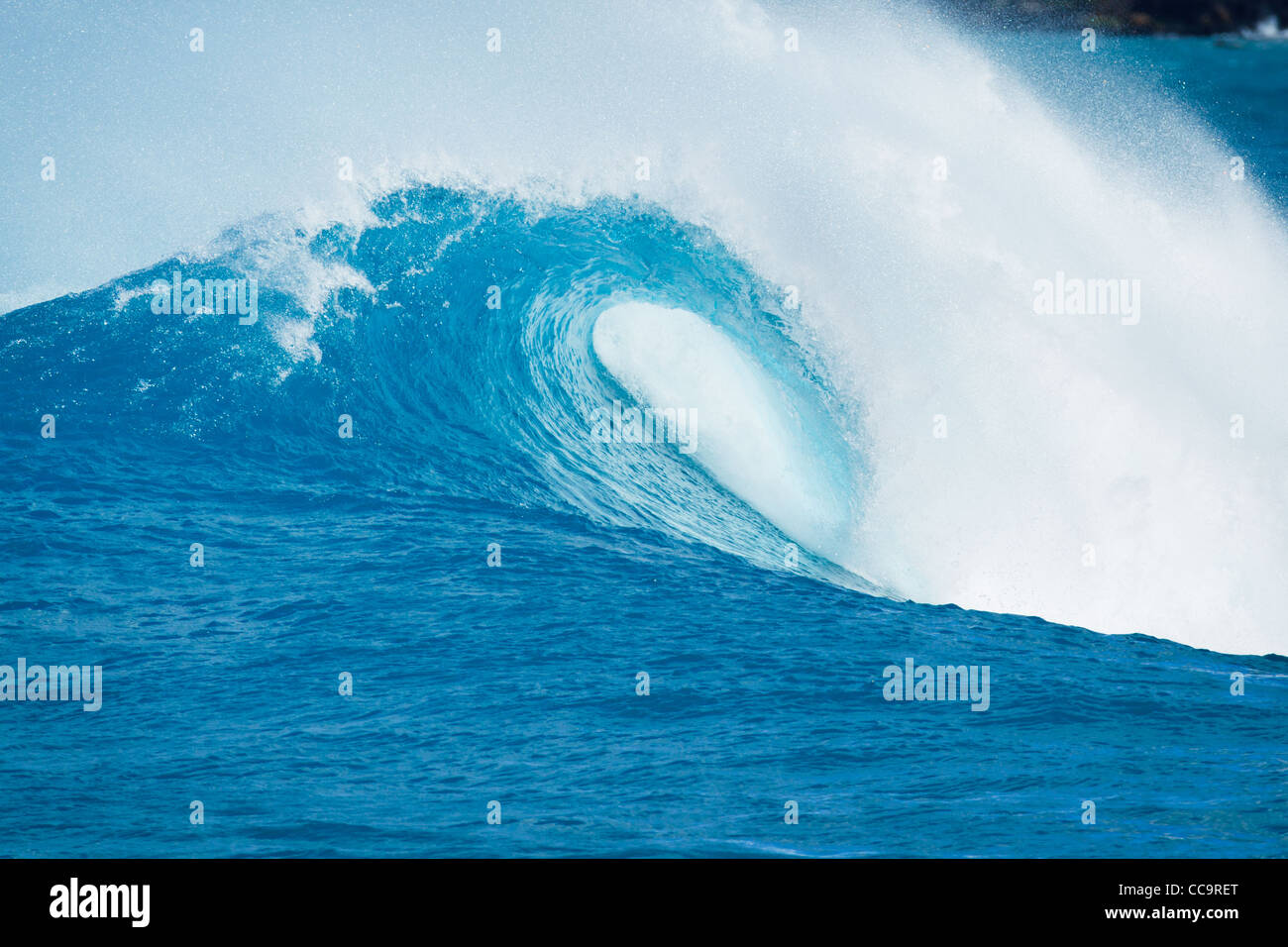 Beautiful Blue Ocean Wave Stock Photo - Alamy