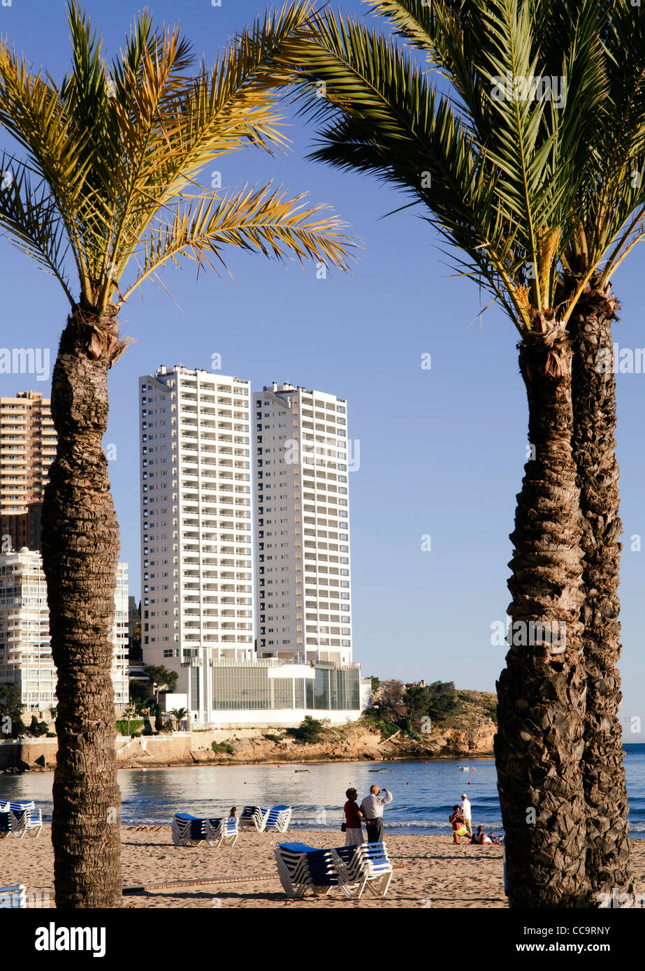 Playa Levante Beach, Benidorm, Costa Blanca, Spain Stock Photo - Alamy