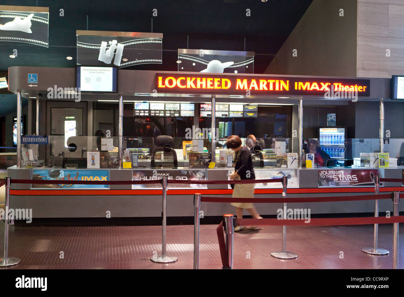 Lockheed Martin IMAX Theater ticket booth Stock Photo - Alamy