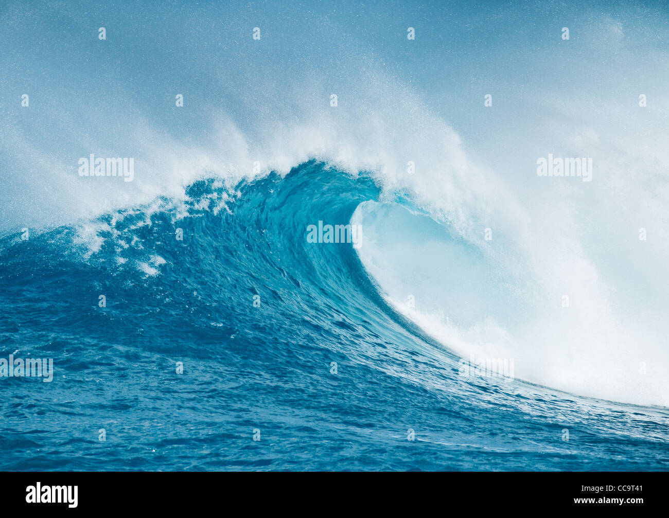 Blue Ocean Wave Stock Photo - Alamy