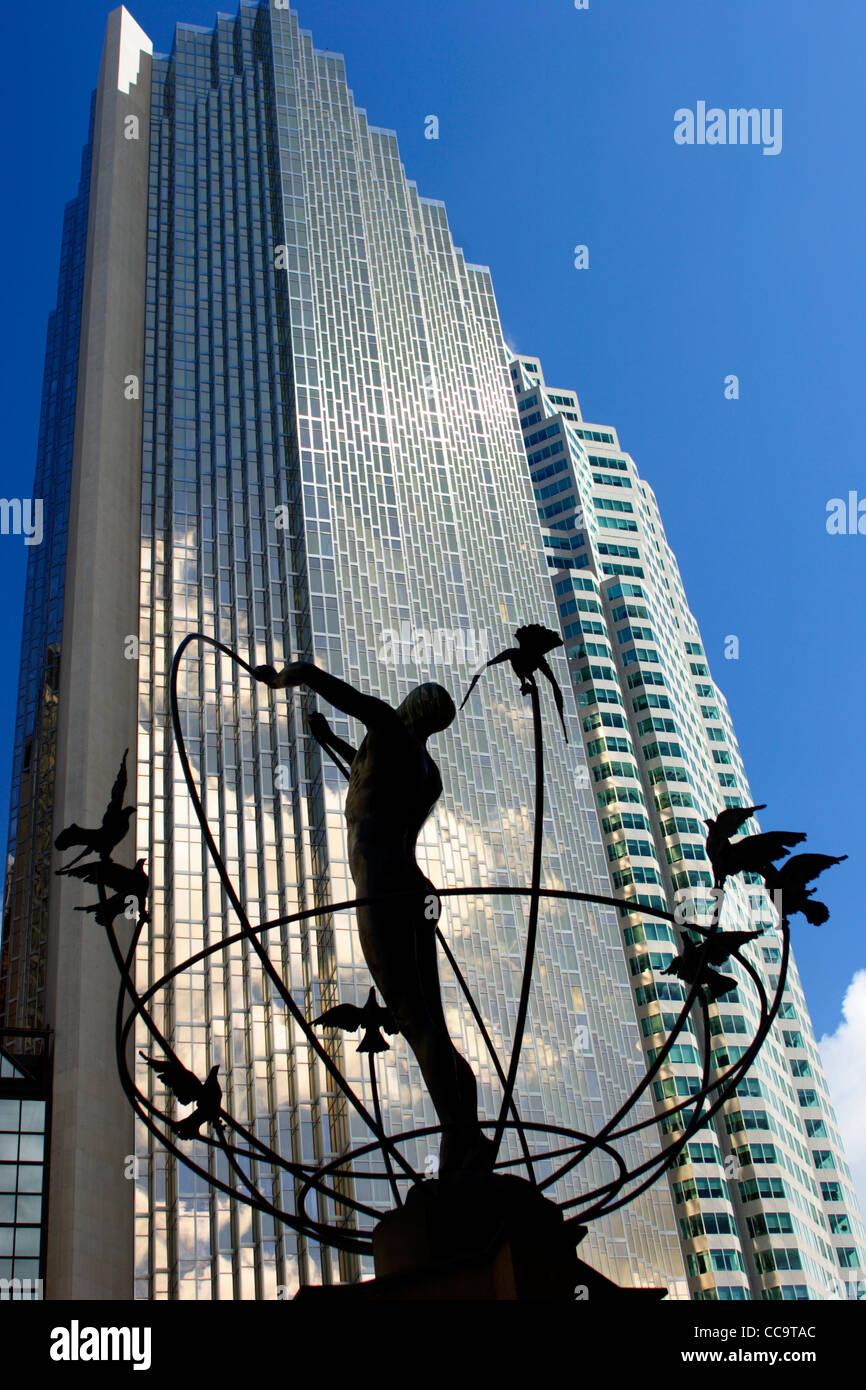 Canada, Toronto, United Nations monument outside Union Station Stock ...