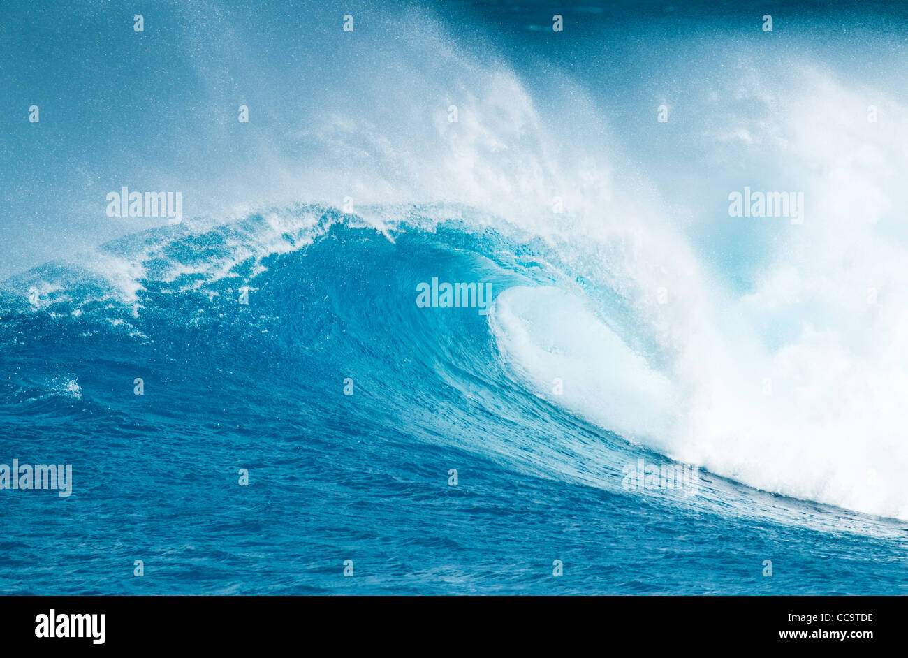 Blue Ocean Wave Stock Photo - Alamy