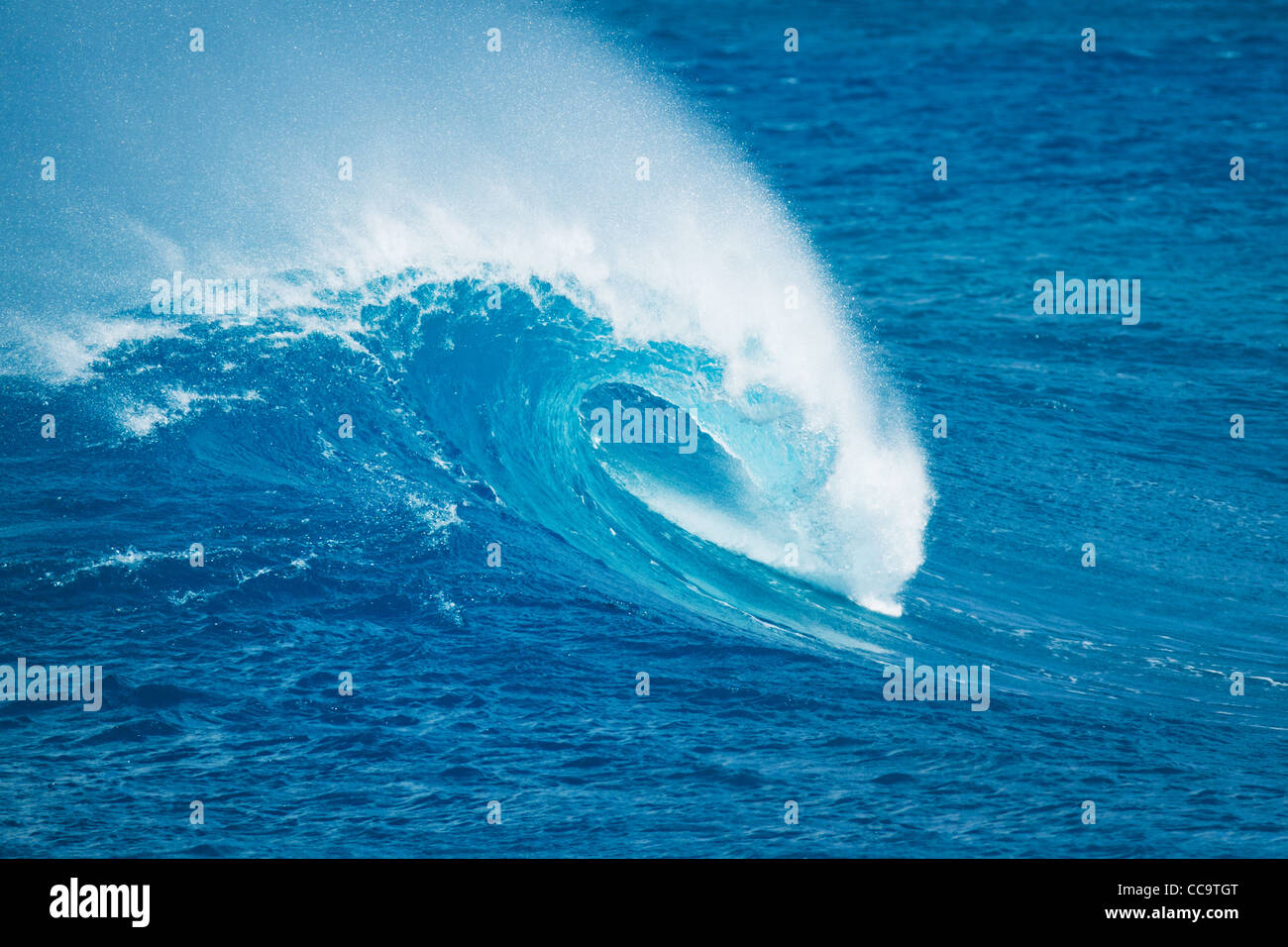 Blue Ocean Wave Stock Photo - Alamy