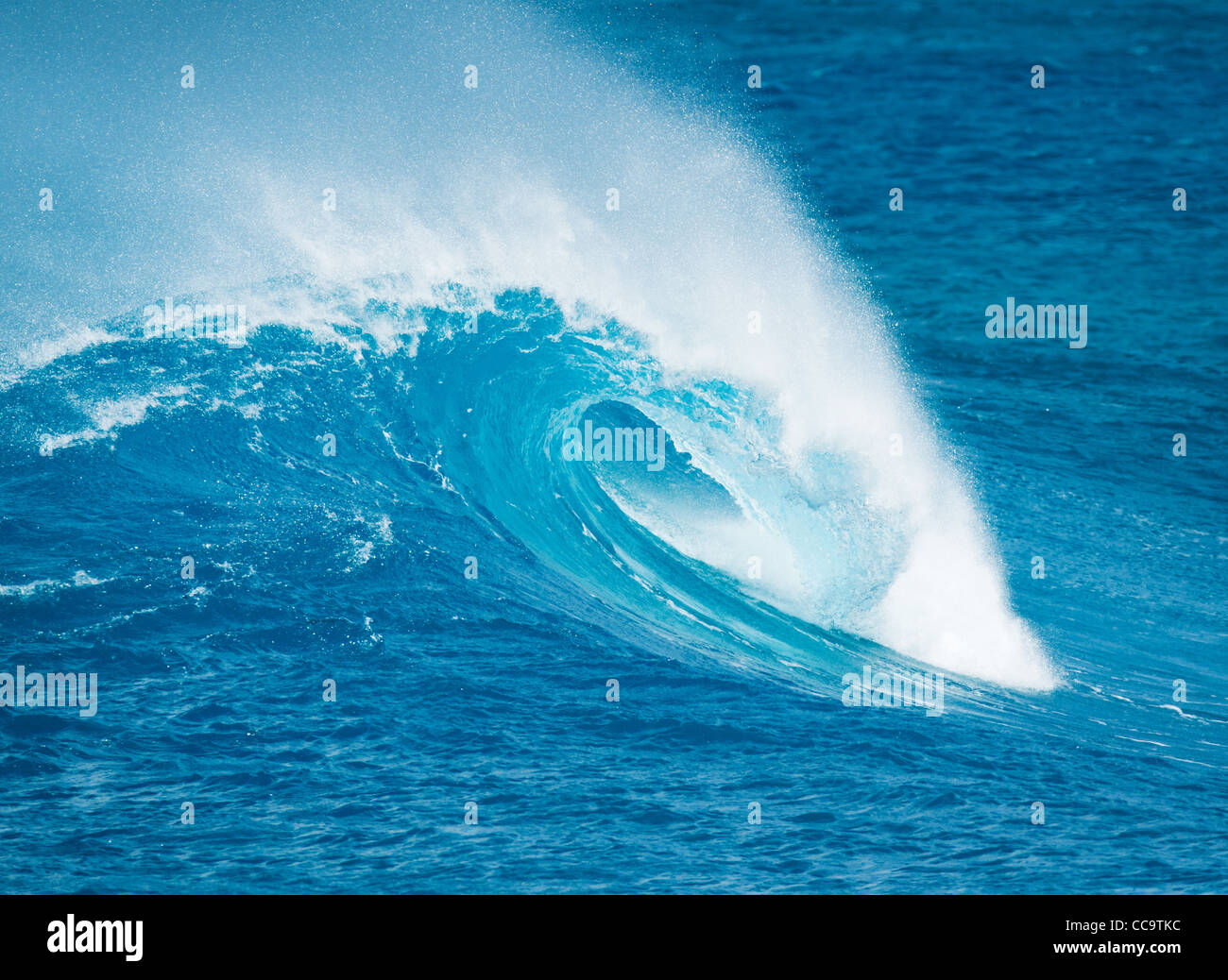 Blue Ocean Wave Stock Photo - Alamy