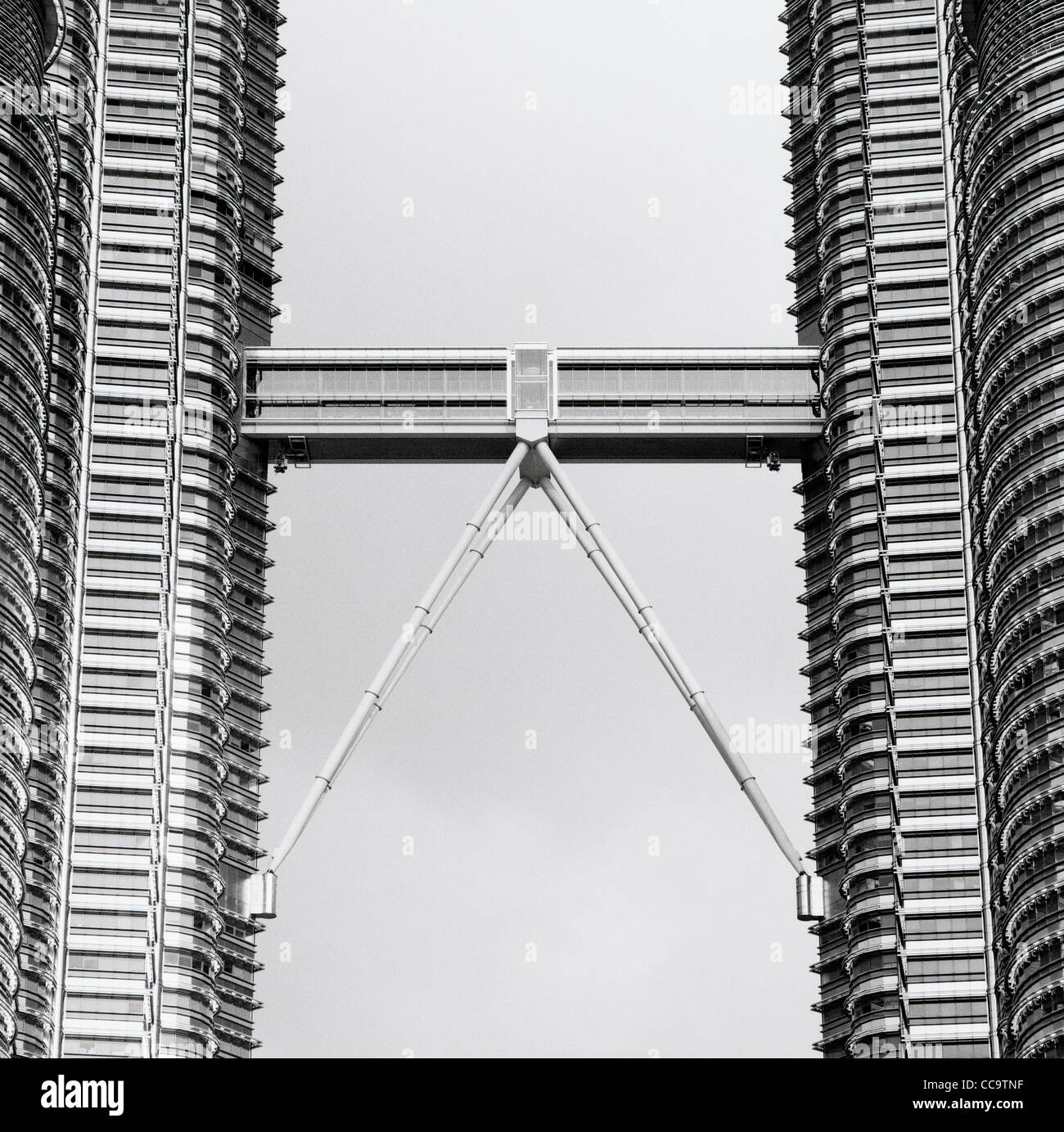 Modern Architecture. The Petronas Twin Towers Skybridge in Kuala Lumpur ...