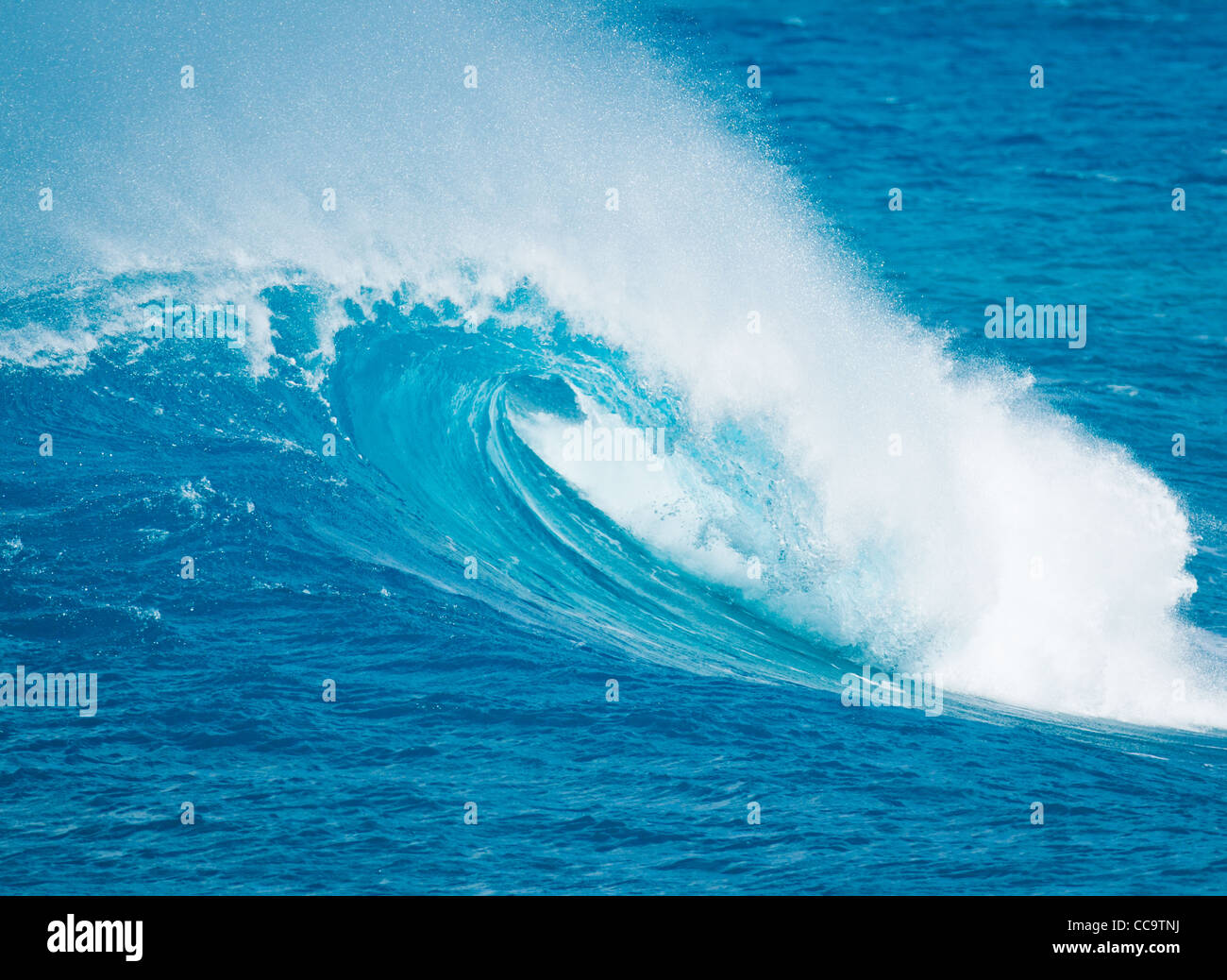 Blue Ocean Wave Stock Photo - Alamy