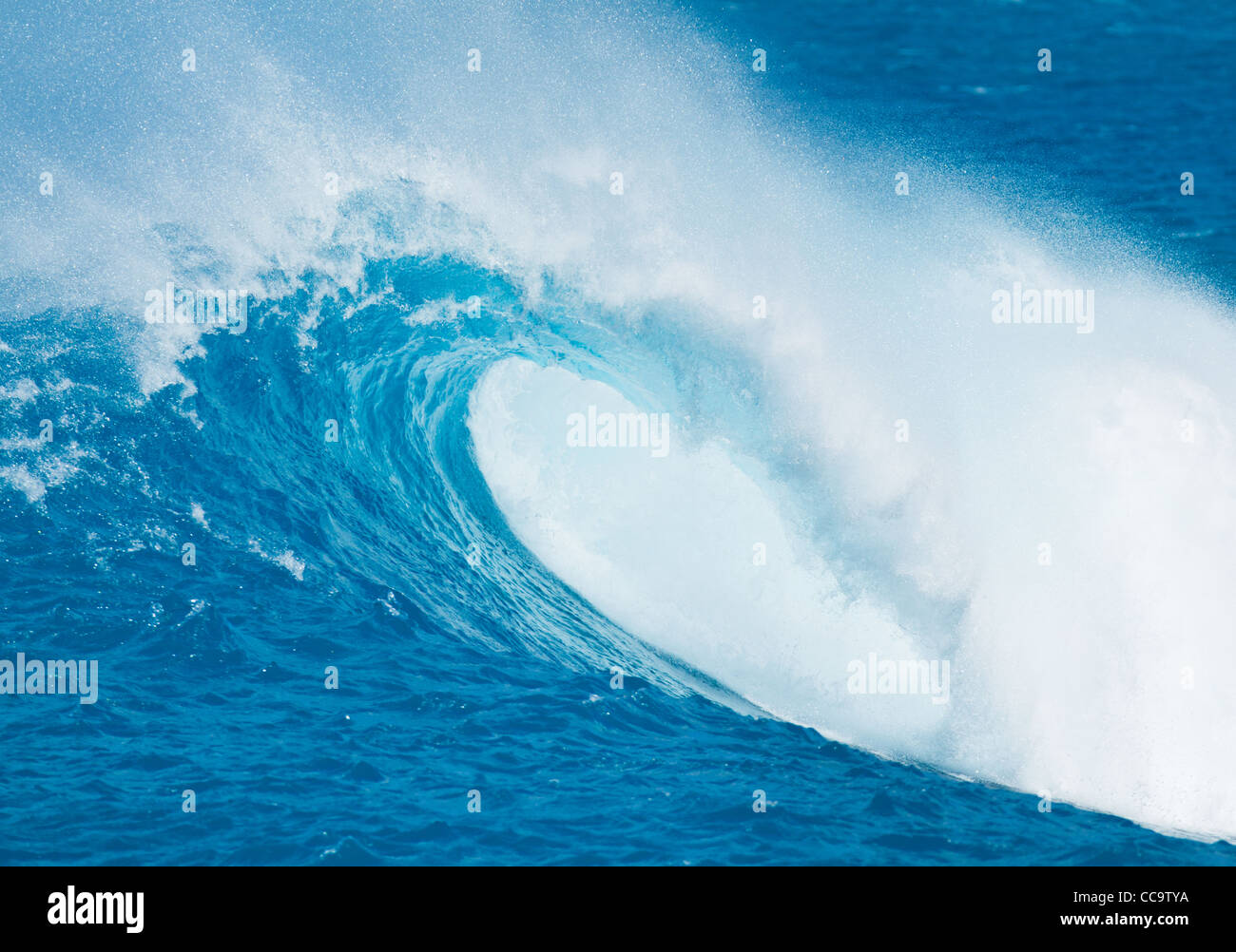 Blue Ocean Wave Stock Photo - Alamy