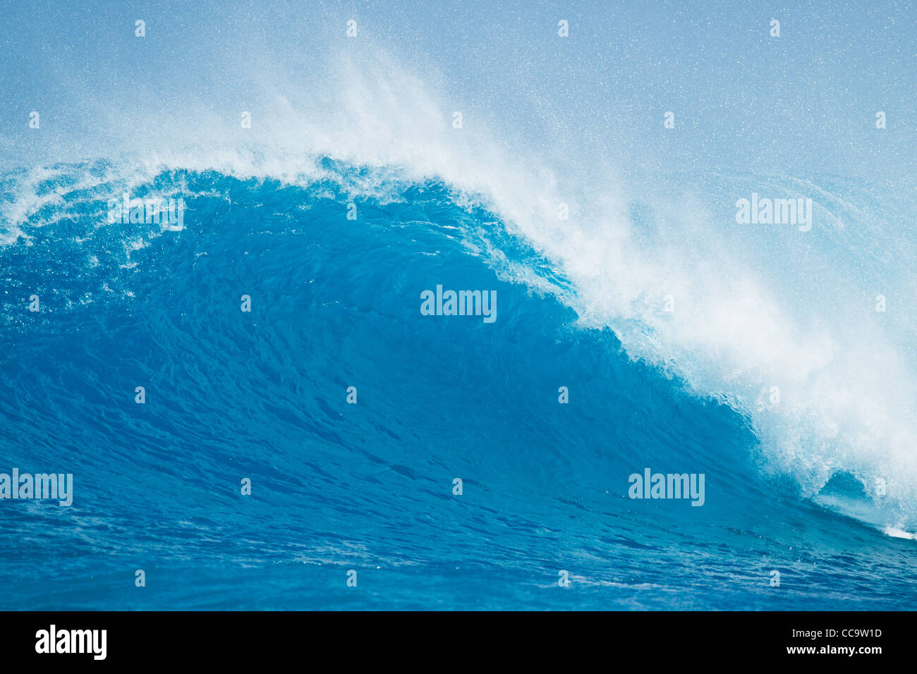 Beautiful Blue Ocean Wave Stock Photo - Alamy