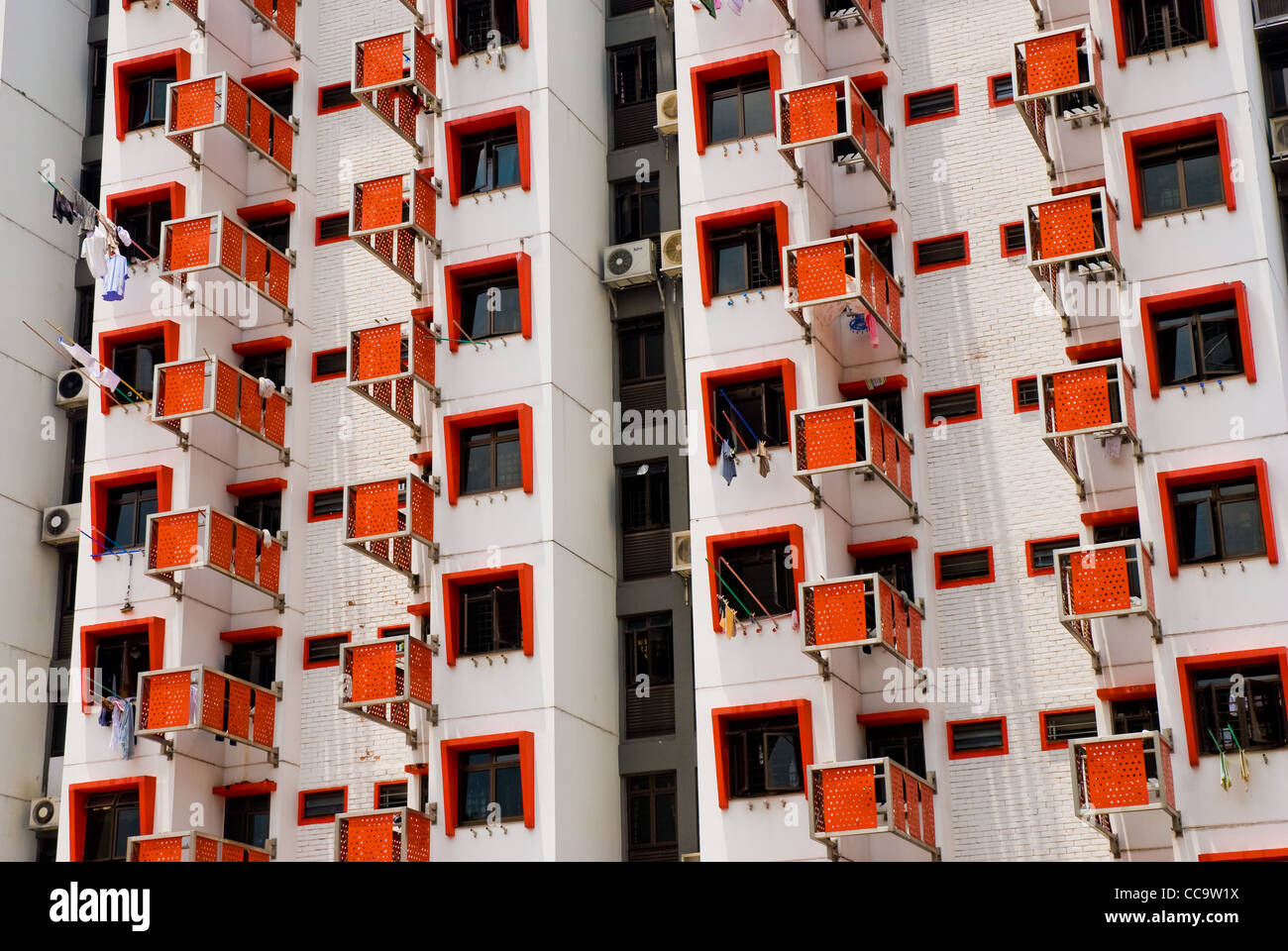 repetitive facade on a building in singapore Stock Photo - Alamy