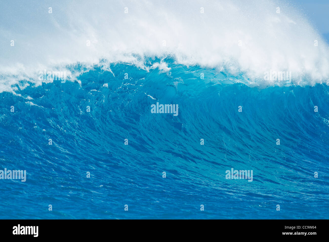 Blue Ocean Wave Stock Photo - Alamy