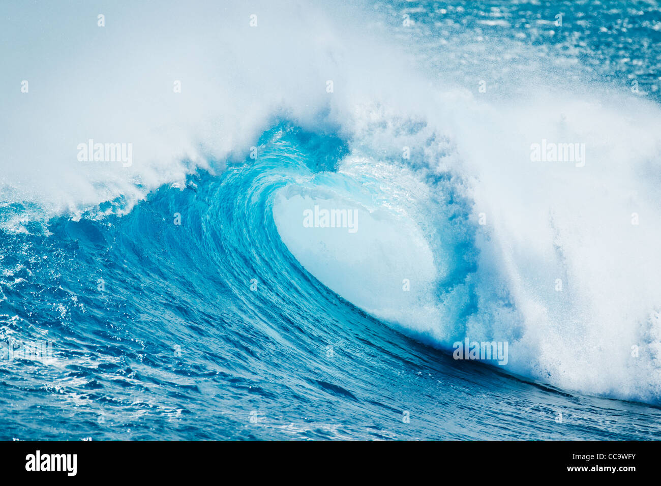 Blue Ocean Wave Stock Photo - Alamy