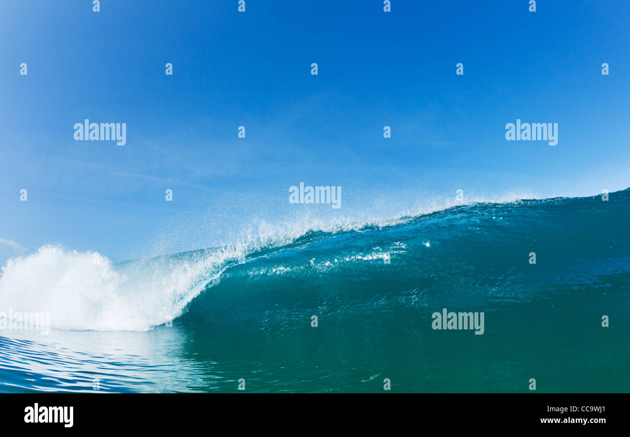 Blue Ocean Wave Stock Photo - Alamy