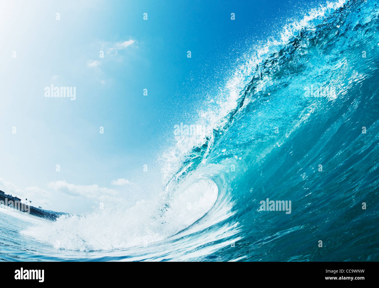 Blue Ocean Wave Stock Photo - Alamy