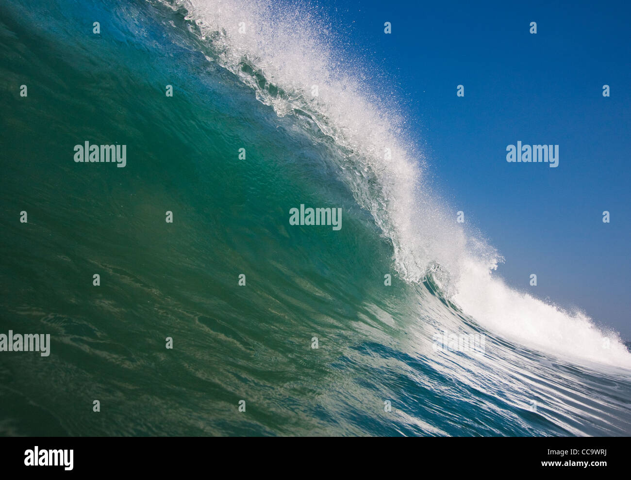 Blue Ocean Wave Stock Photo - Alamy
