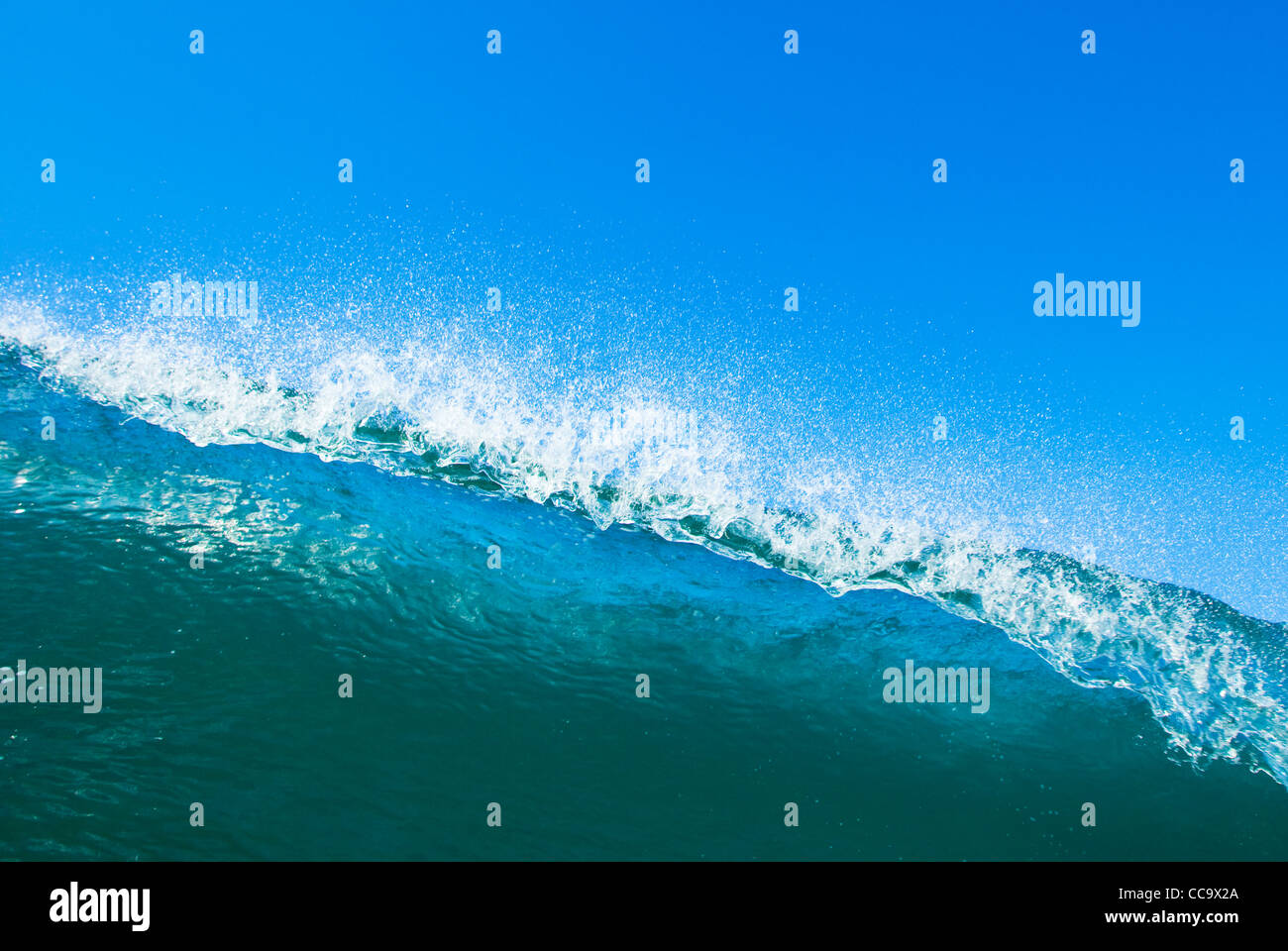 Blue Ocean Wave Stock Photo - Alamy