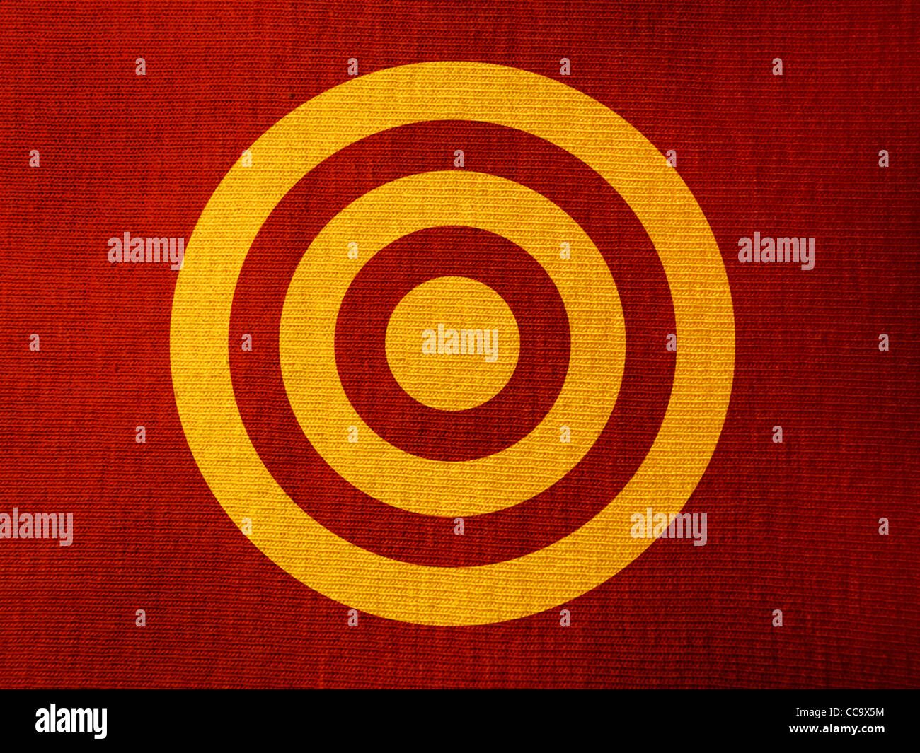 Multiple circles over a red tissue background Stock Photo - Alamy