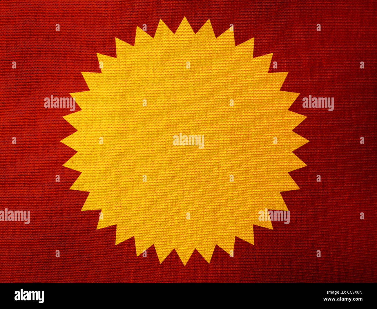 Illustration of circle shape over a red tissue background Stock Photo ...