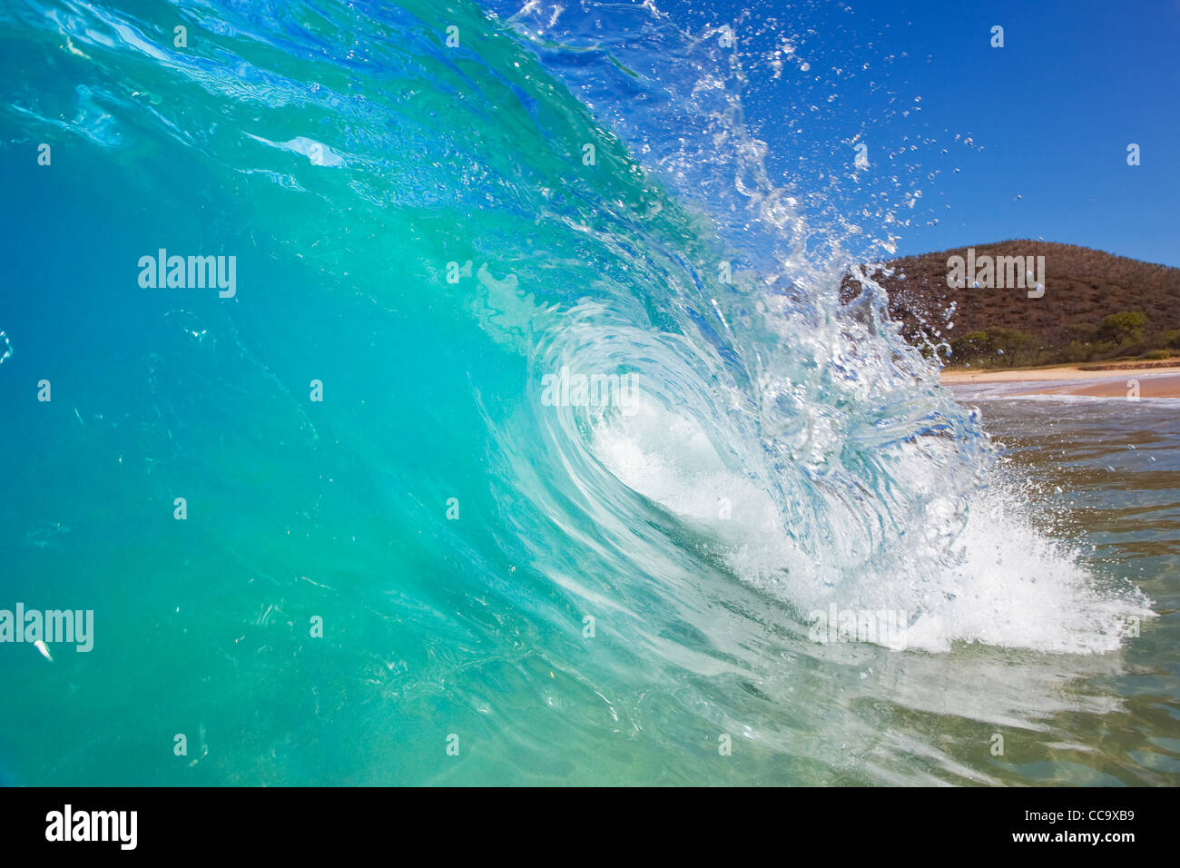 Blue Ocean Wave Stock Photo - Alamy
