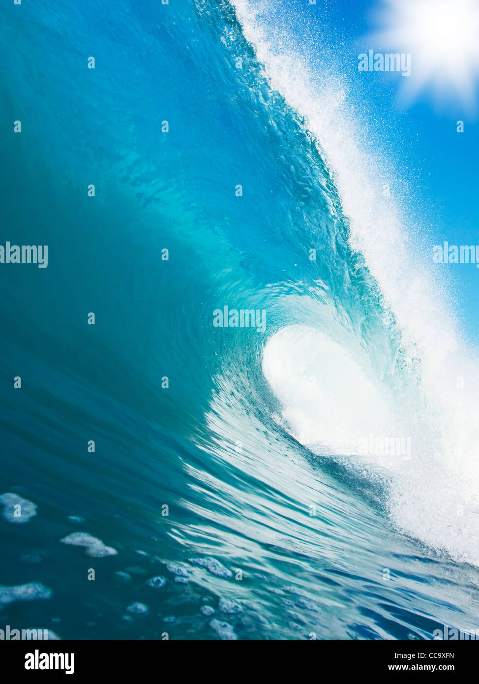 Blue Ocean Wave Stock Photo - Alamy