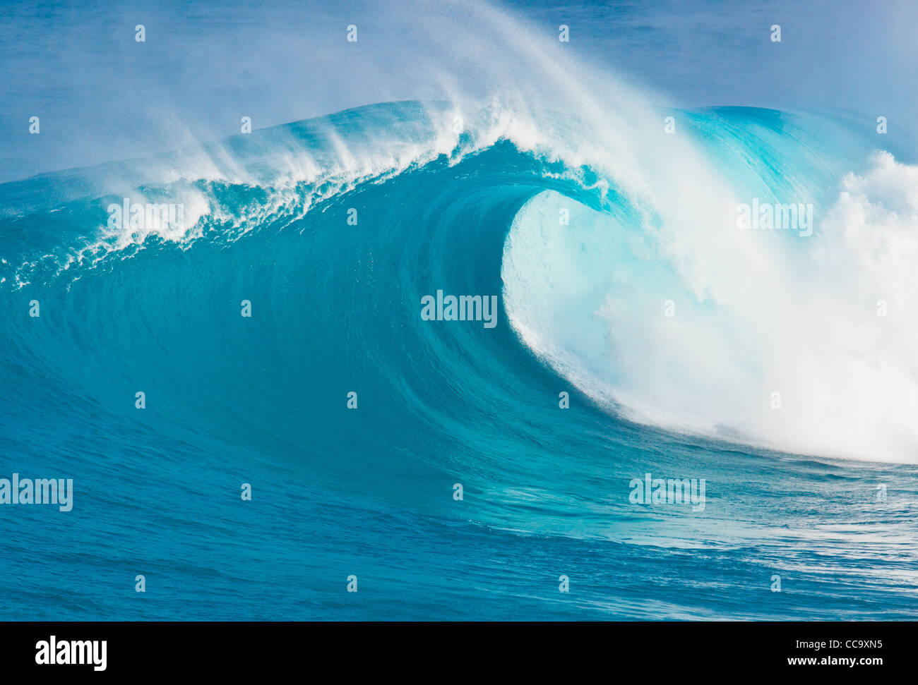 Blue Ocean Wave Stock Photo - Alamy