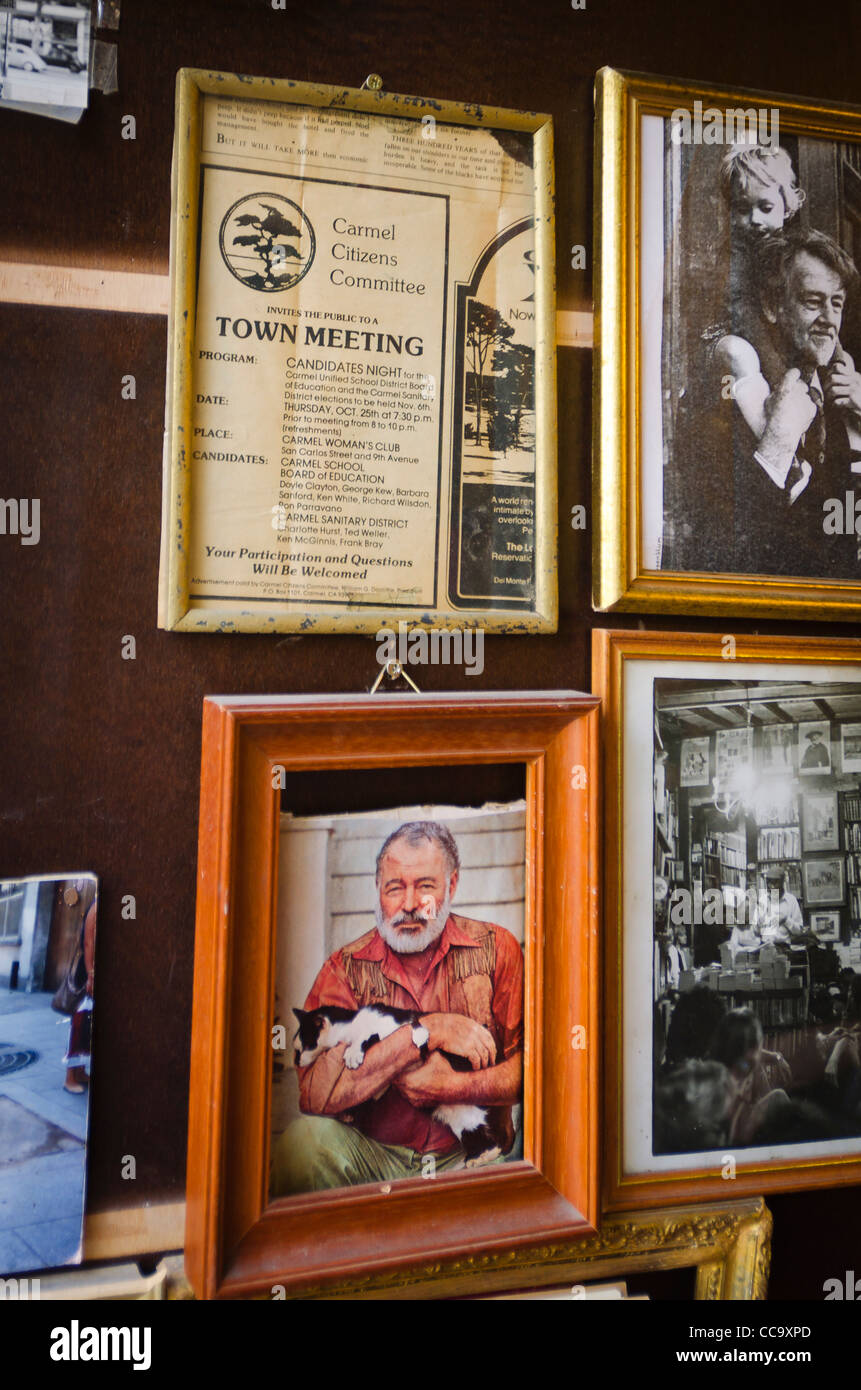 Pictures of Ernest Hemingway at Shakespeare and Company bookstore, Left ...