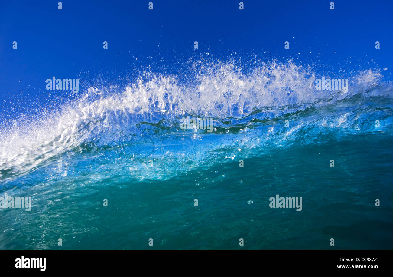 Blue Ocean Wave Stock Photo - Alamy