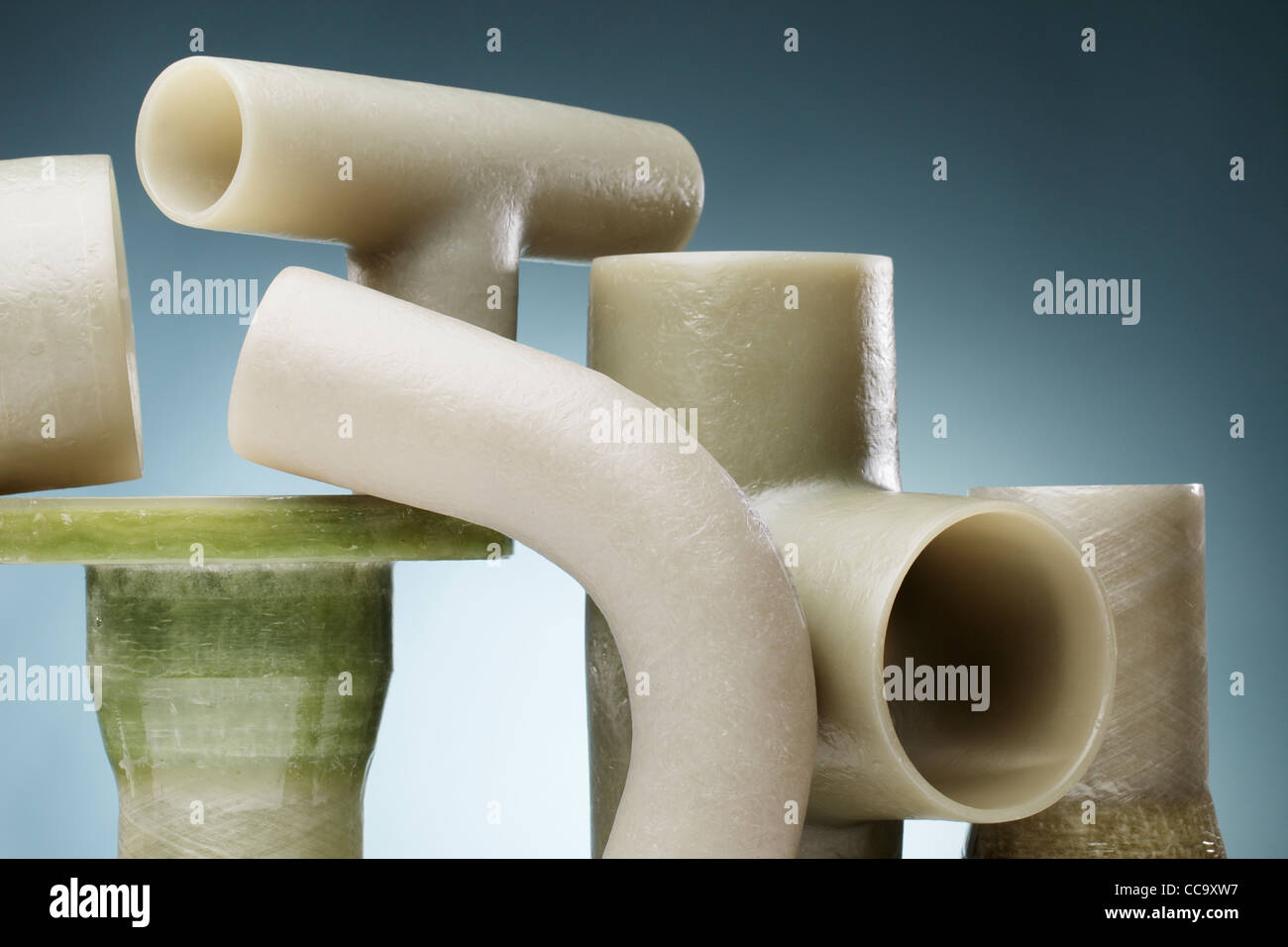 Industrial fiberglass composite products, pipes Stock Photo - Alamy