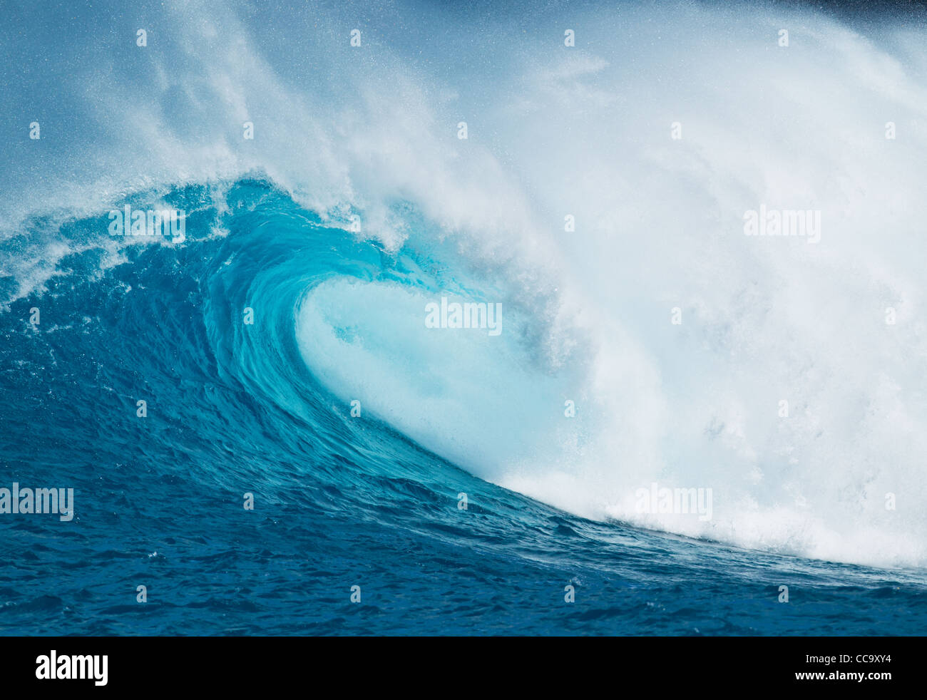 Blue Ocean Wave Stock Photo - Alamy