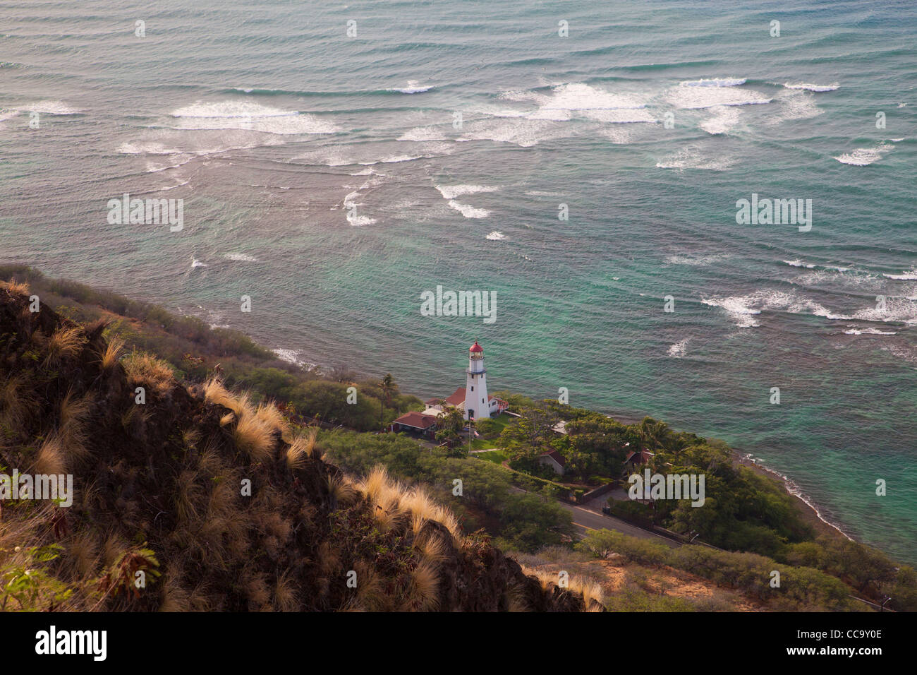 Diamond head lighthouse oahu hawaii hi-res stock photography and images ...